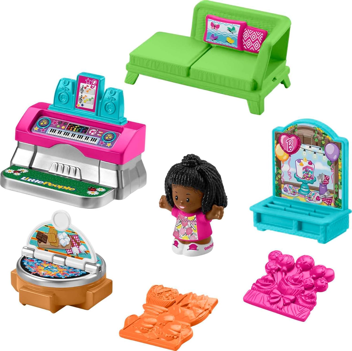 Amazon.com: Fisher-Price Little People Barbie Playset For Toddlers ...