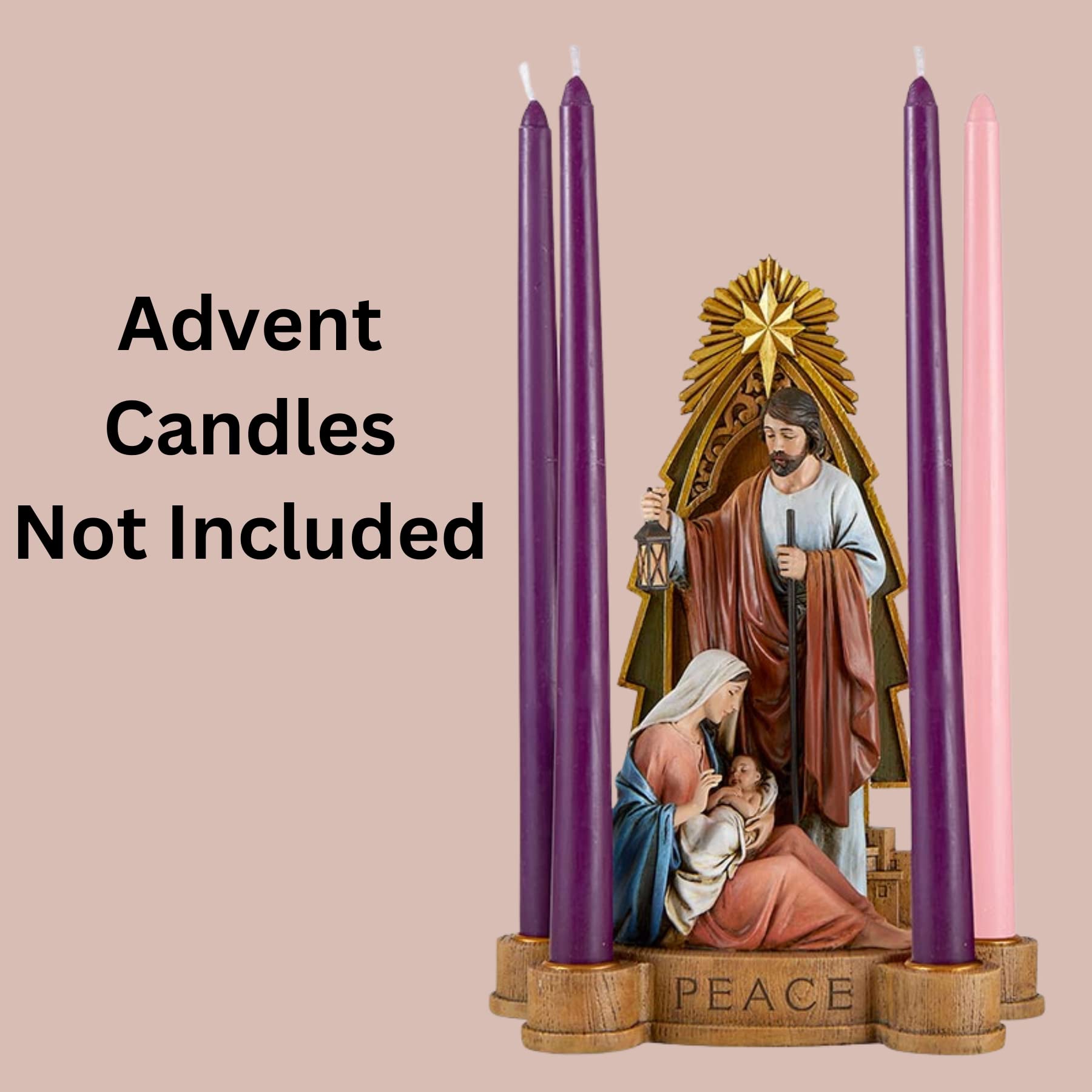 Holy Family Advent Candleholder With Scripture Needzo Holy Family ...