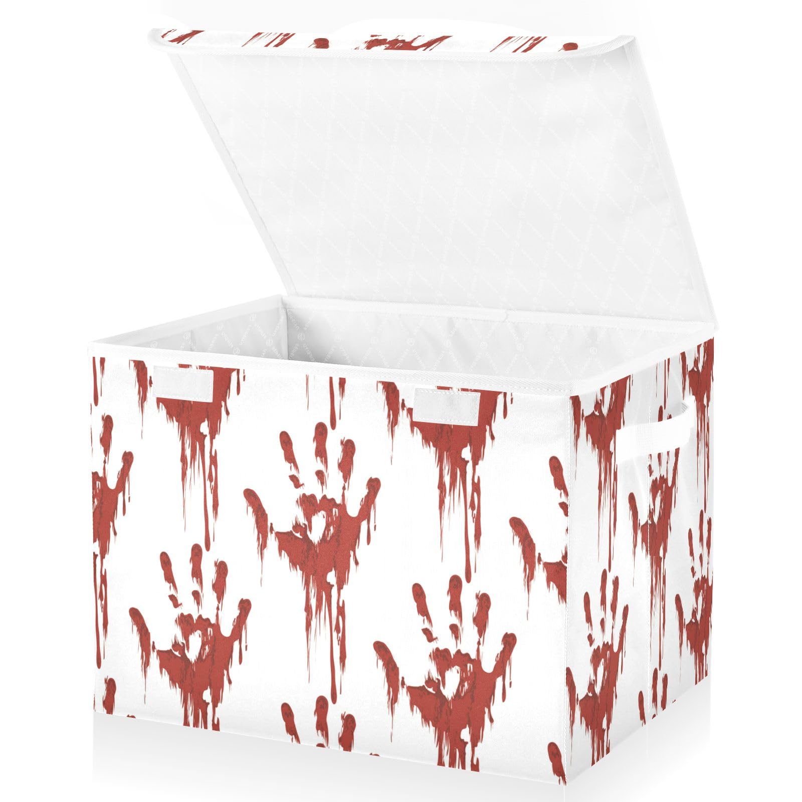 Amazon.com: Halloween Scary Bloody Zombie Girl Storage Bin with Lid ...