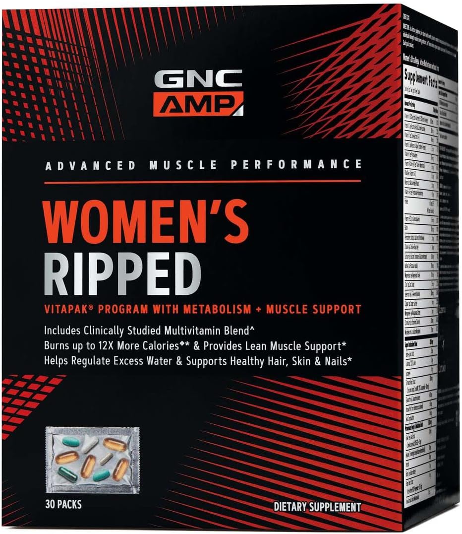 Amazon.com: GNC AMP Men's Ripped Vitapak Program with Metabolism ...