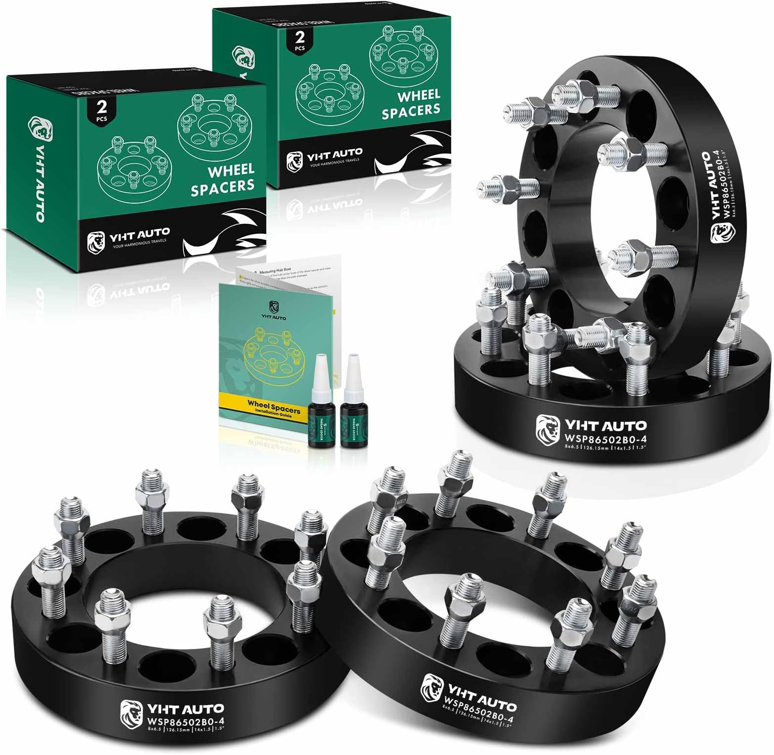Amazon.com: YHTAUTO 8x6.5 Inch Wheel Spacers 1.5 Inch Compatible with ...