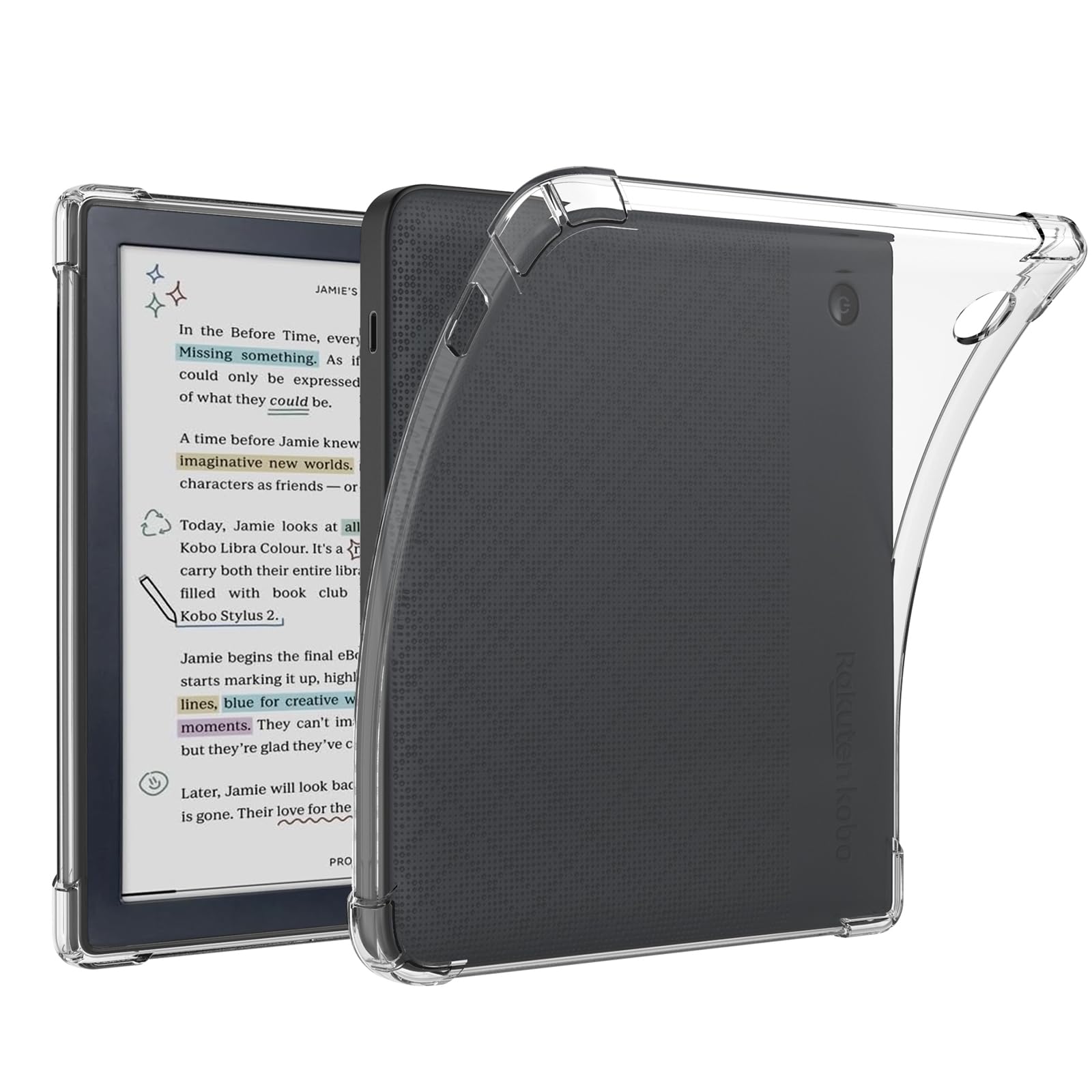Tenano Clear Case for Kobo Libra Colour Case (Model: N428, 2024 Release ...