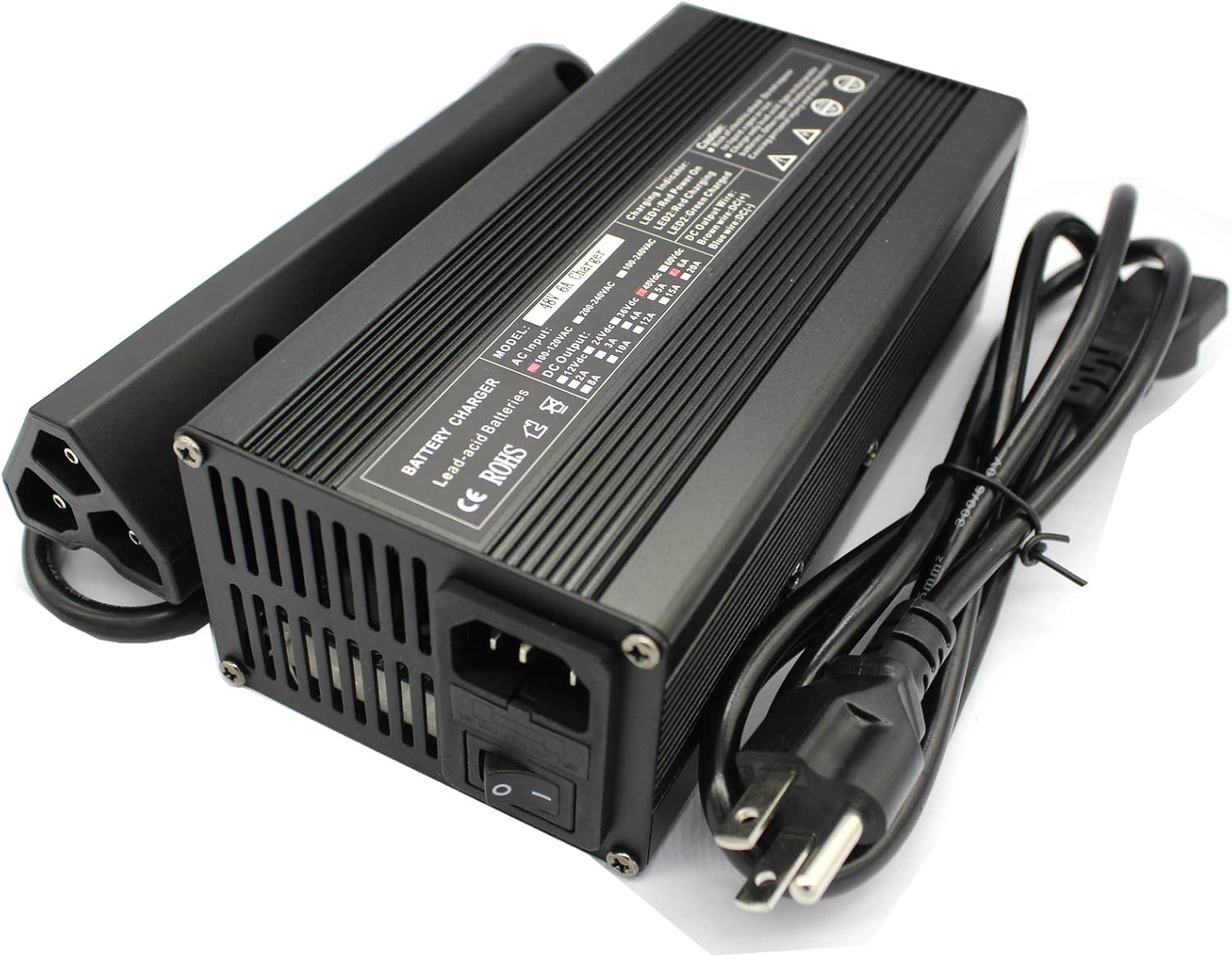 Amazon.com: DIGISHUO 48V/6A Charger RXV Plug Golf Cart Battery Charger ...