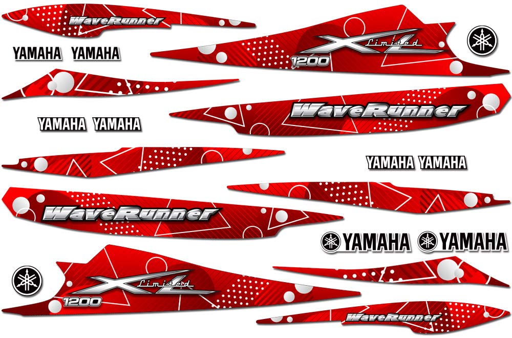 AMR Racing Jet Ski Graphics kit Sticker Decal Compatible with Yamaha ...