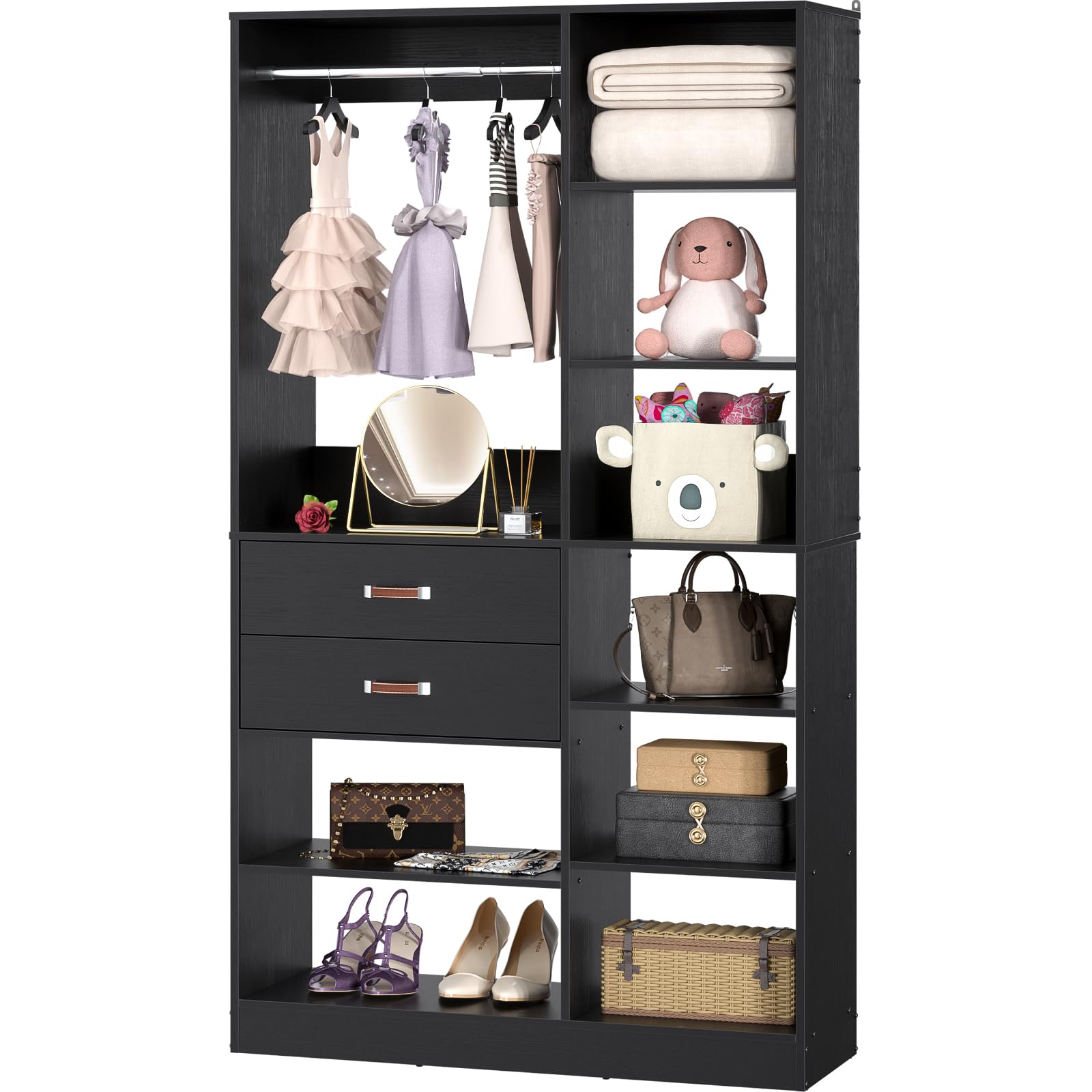 Amazon.com: armocity Freestanding Closet System, 40 Inches Stand-alone ...
