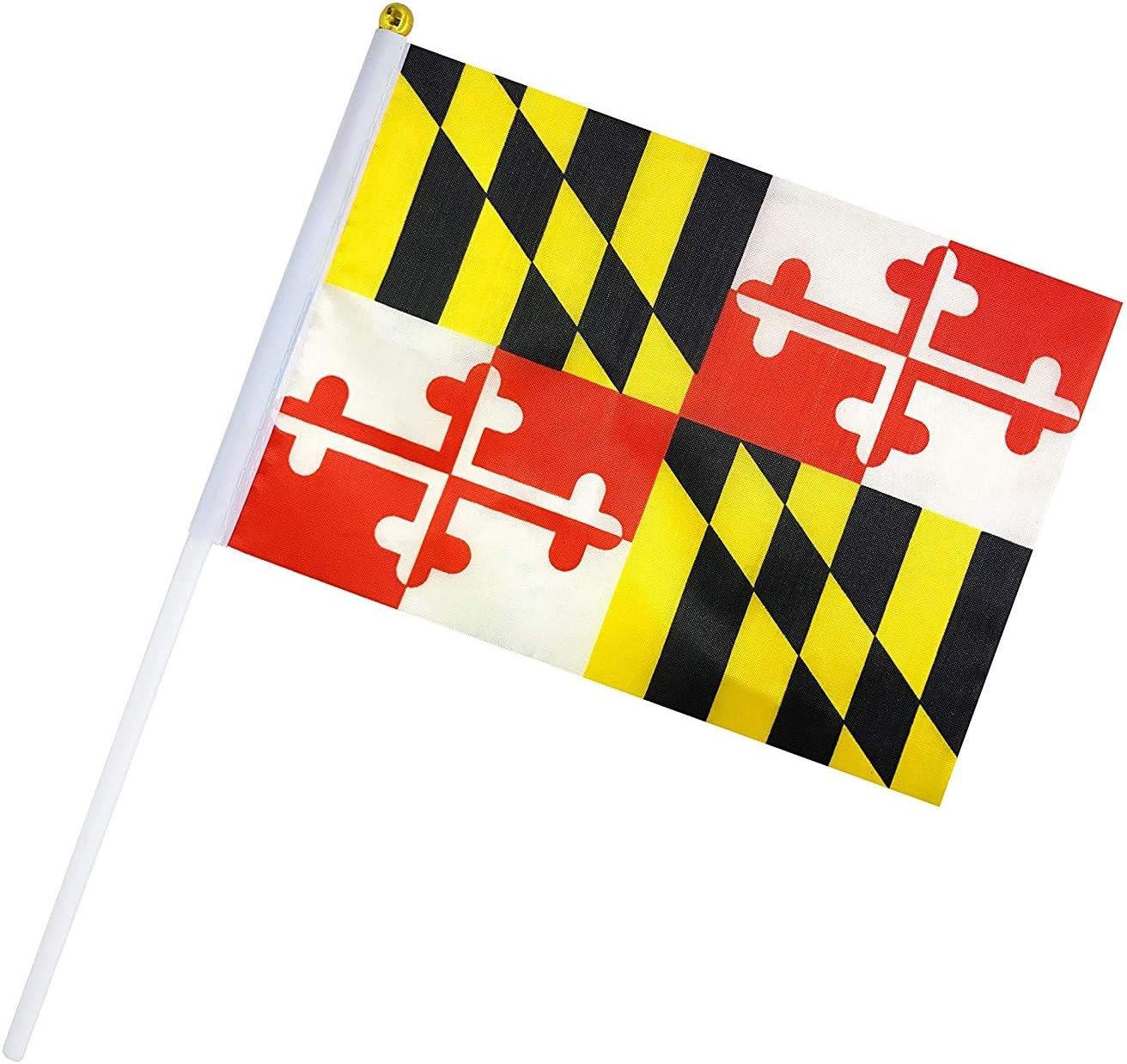 Amazon.com: 50 Pack Hand Held Maryland State Flag,Stick Small Mini Flag ...