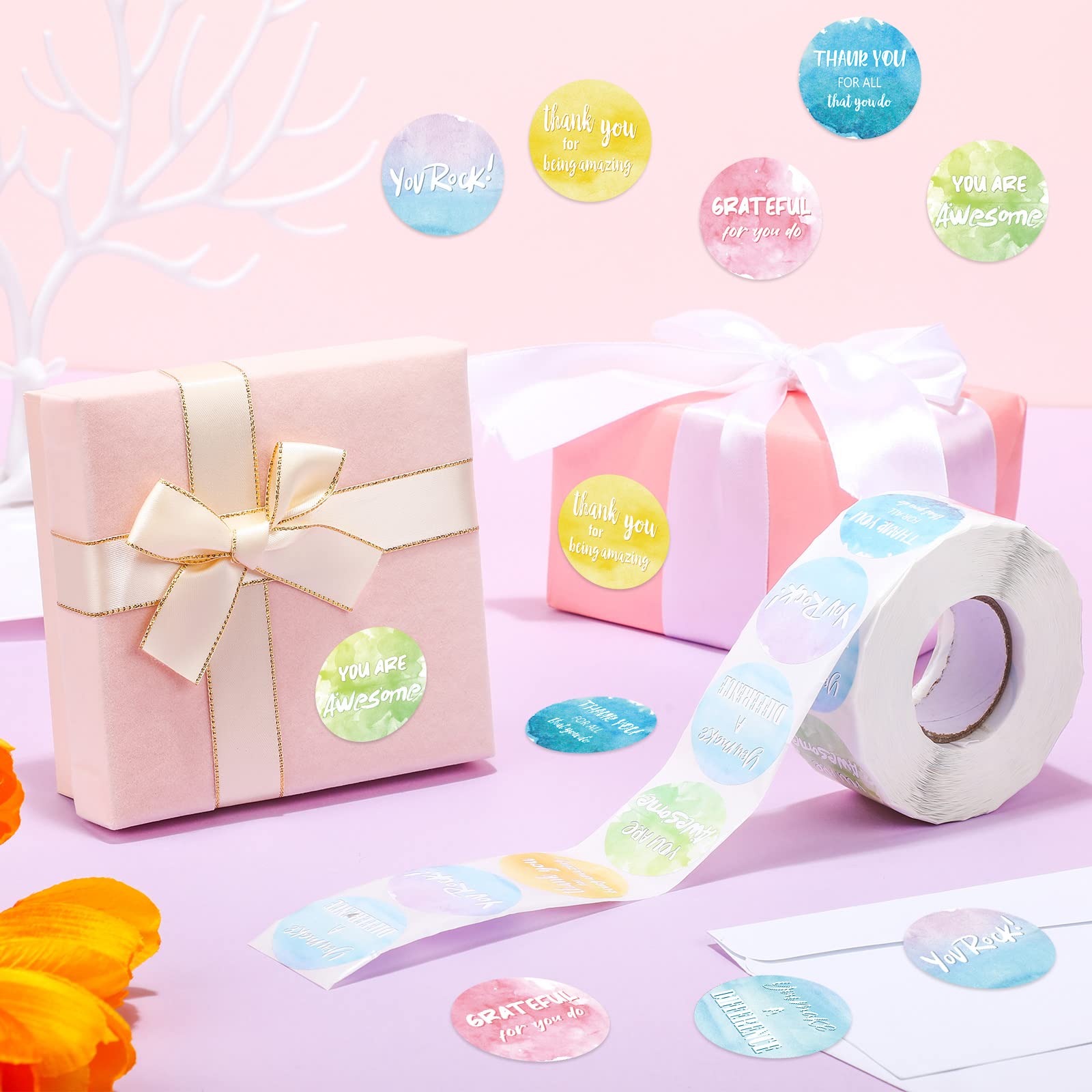 Snapklik.com : 1000 Pcs Kudos Appreciation Stickers Retro You Are ...