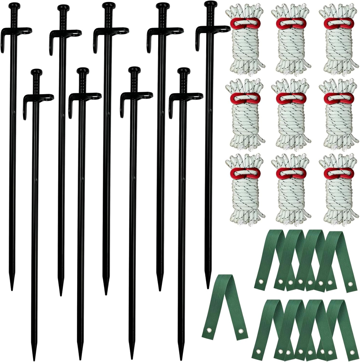 Amazon.com : 27 PCS Heavy Duty Steel Tree Stake Kit,Tree Support Stakes ...
