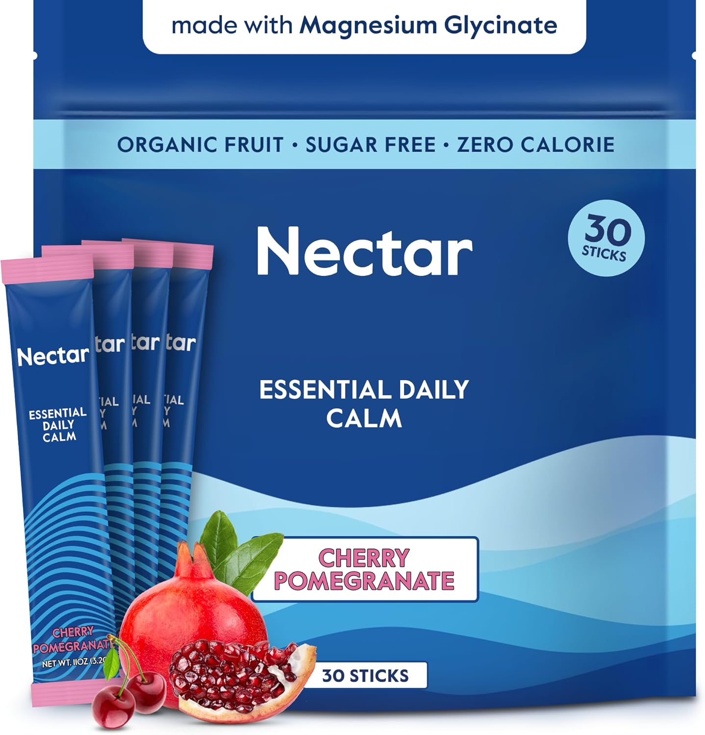 Amazon.com: Nectar Calm Magnesium Glycinate Drink Mix - Sugar Free & Zero Calorie - with Organic ...