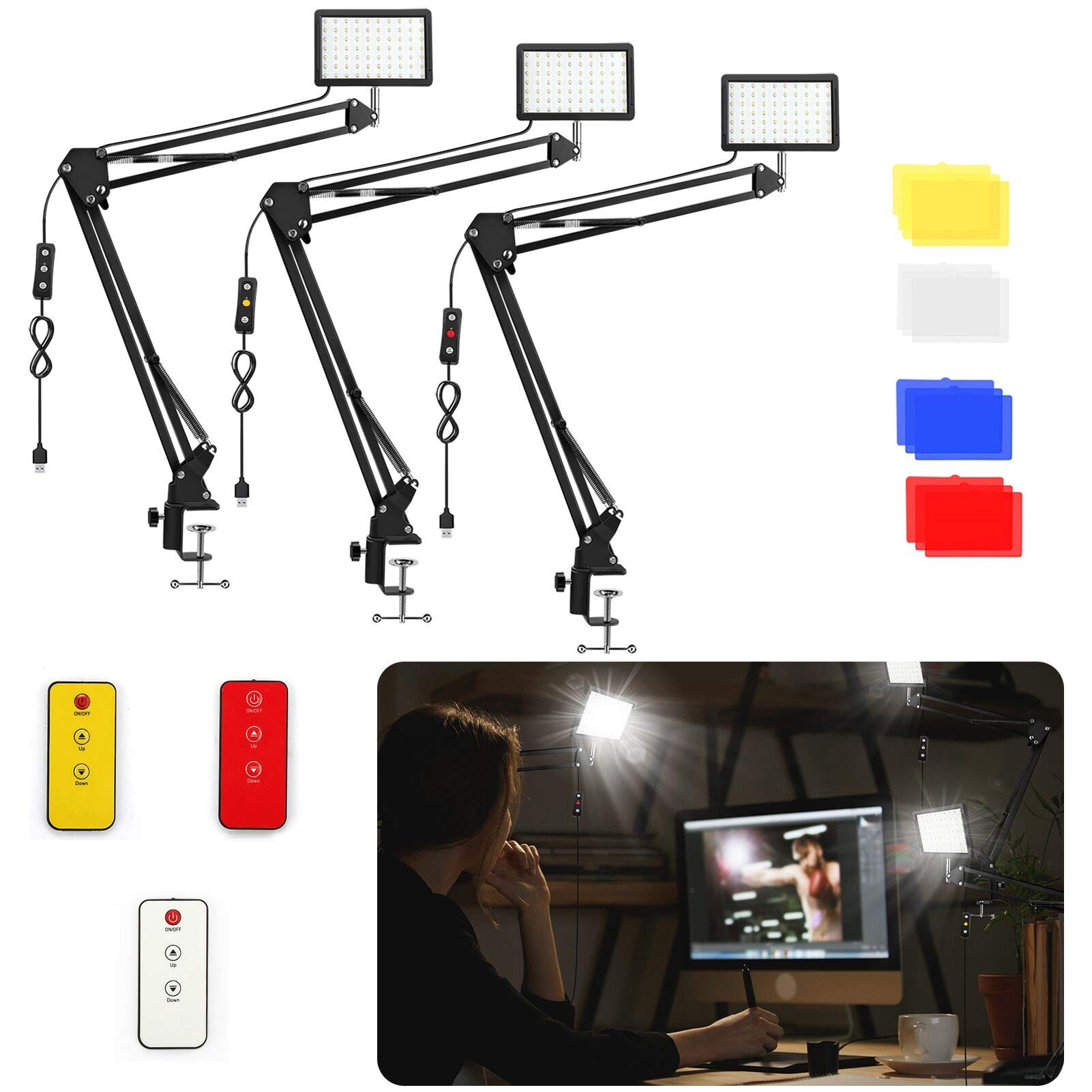 3 Packs 70 Led Video Conference Lighting With C Clamp | Desertcart Sri ...