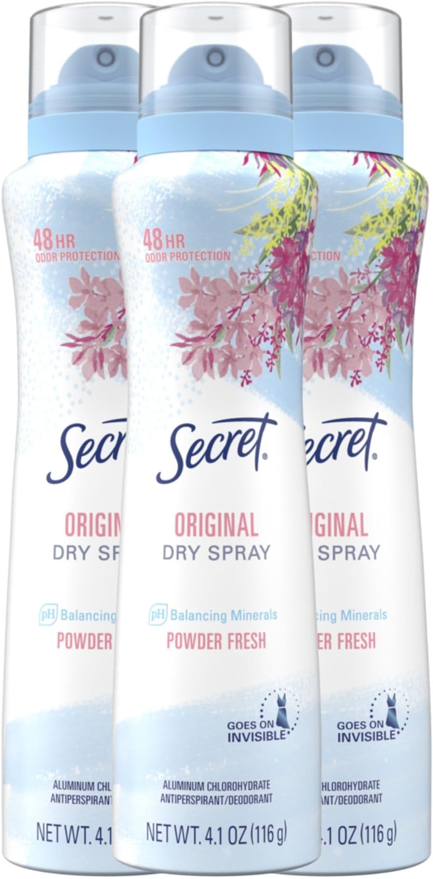 Amazon.com : Secret Dry Spray Antiperspirant and Deodorant for Women ...