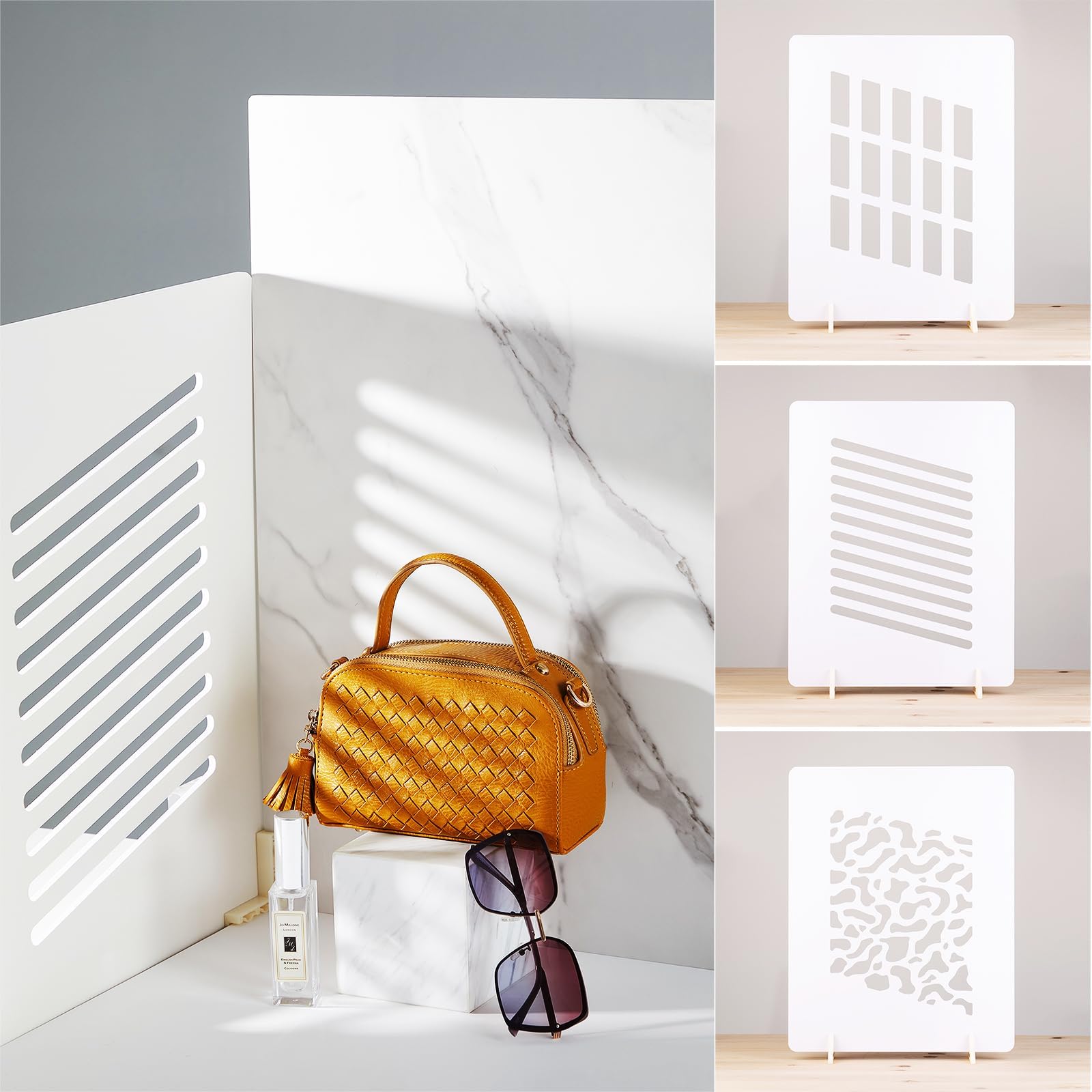 3PCS Simulation Window Light Shadow Photography Background Board ...