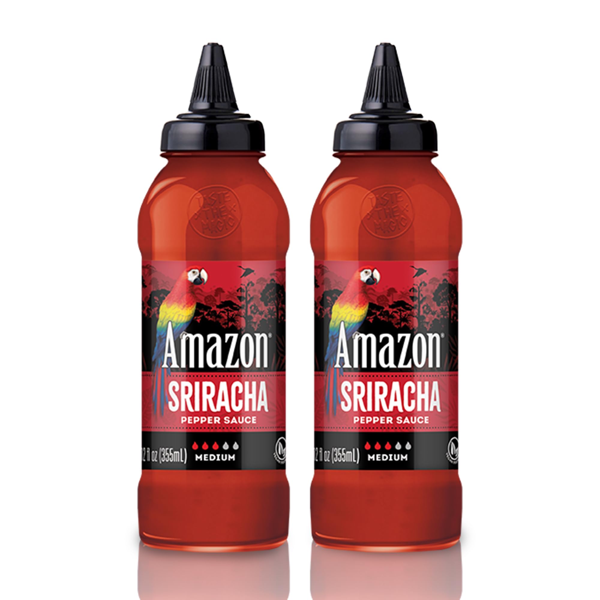 Amazon.com : Amazon Sriracha Hot Sauce, Medium Spice, 12 oz (2 Pack ...