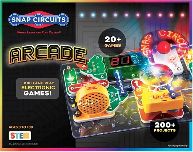 Amazon.com: Snap Circuits “Arcade”, Electronics Exploration Kit, Stem ...