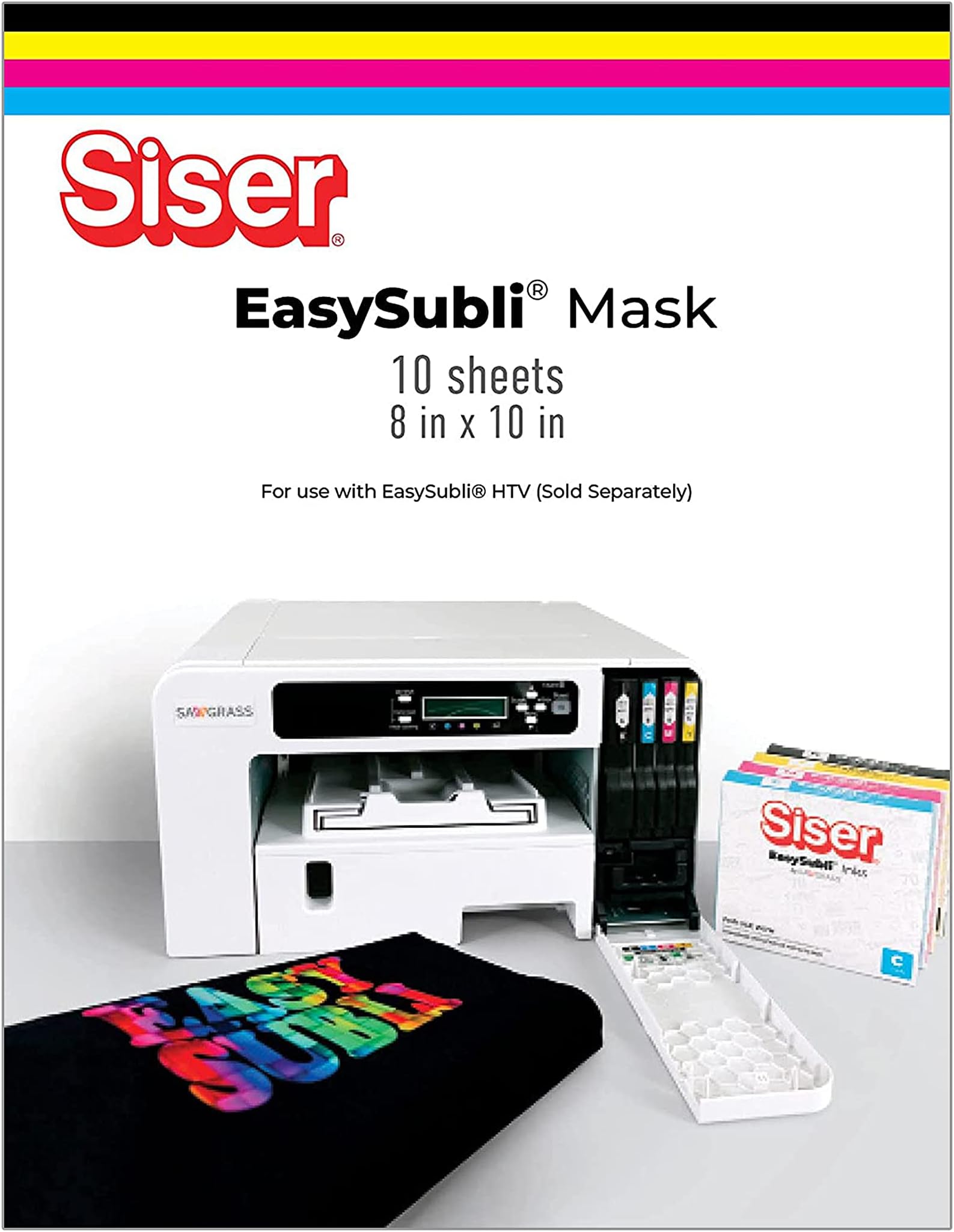Amazon.com: Siser EasySubli Mask Transfer Tape 8" x 10" - 50 Pack (for ...