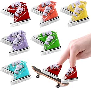 Amazon.com: YUJUN 6 Pairs Mini Finger Shoes Fingerboard Skateboard ...