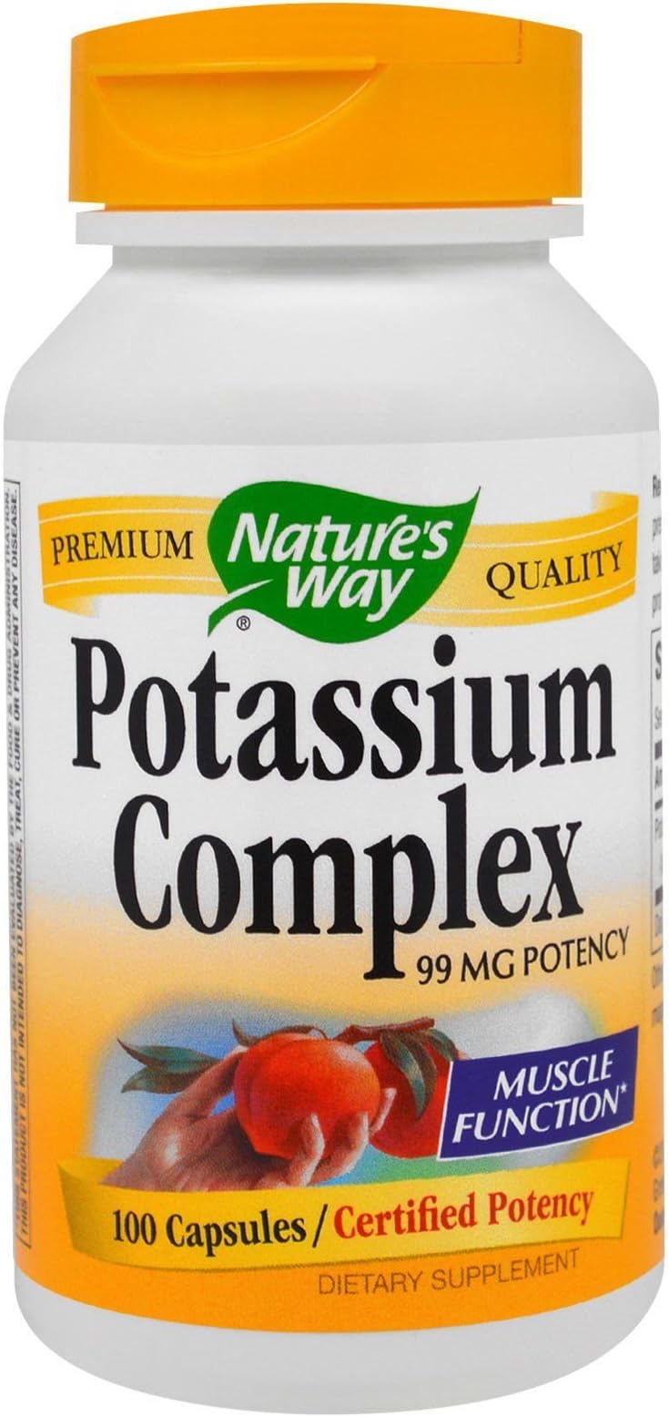 Amazon.com: Nature's Way Potassium Complex, 100 Caps (Pack of 2 ...