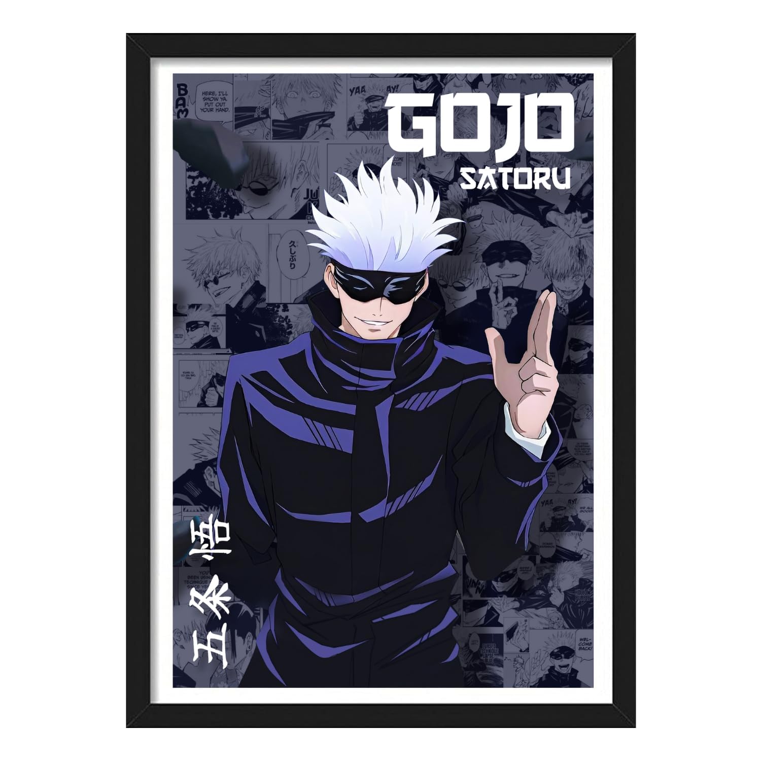 Craft Maniacs Jujutsu Kaisen Swagger Gojo Matt Laminated Poster Of Size ...