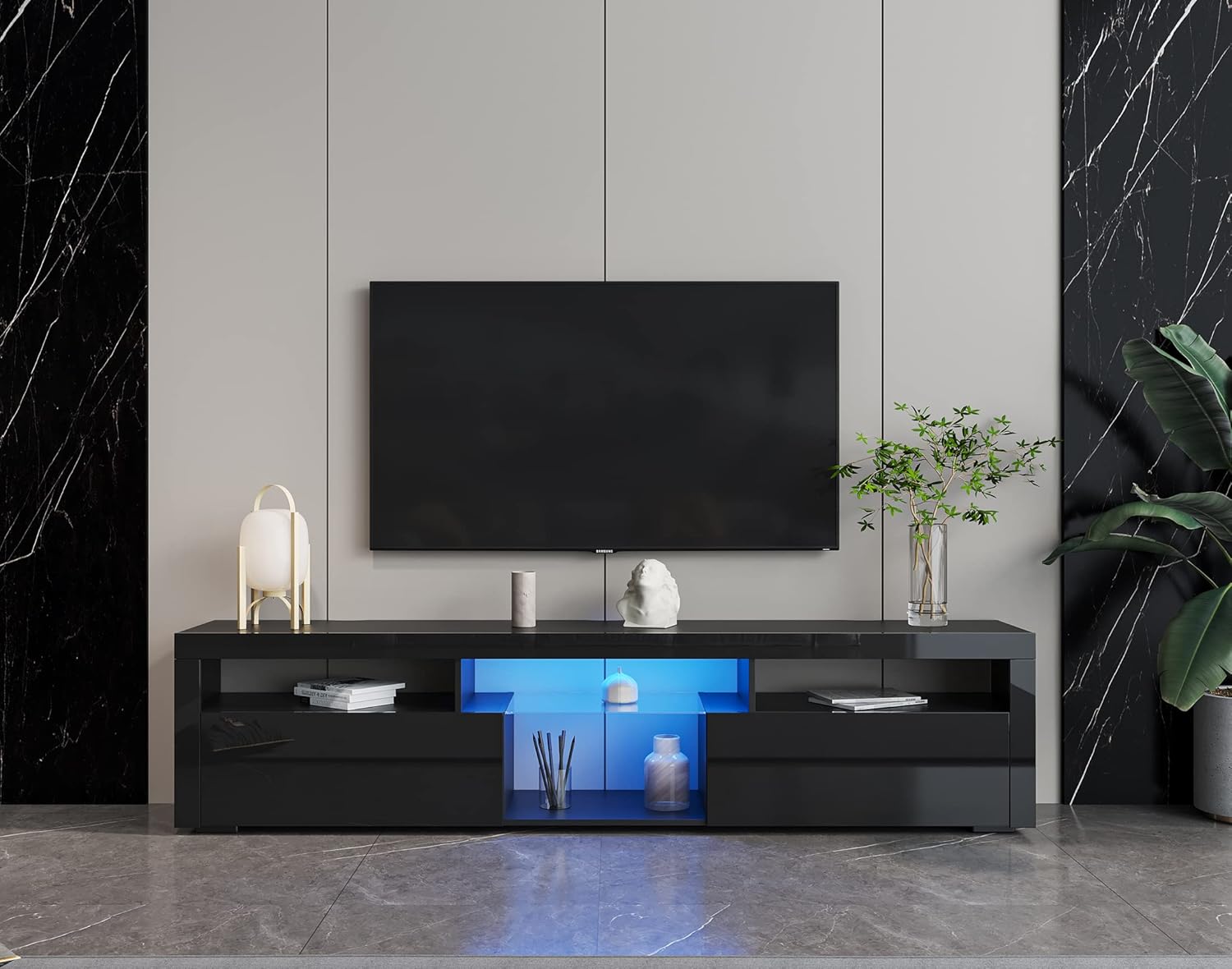 Amazon.com: Convertible Floating TV Stand Wall Mounted Television Table ...