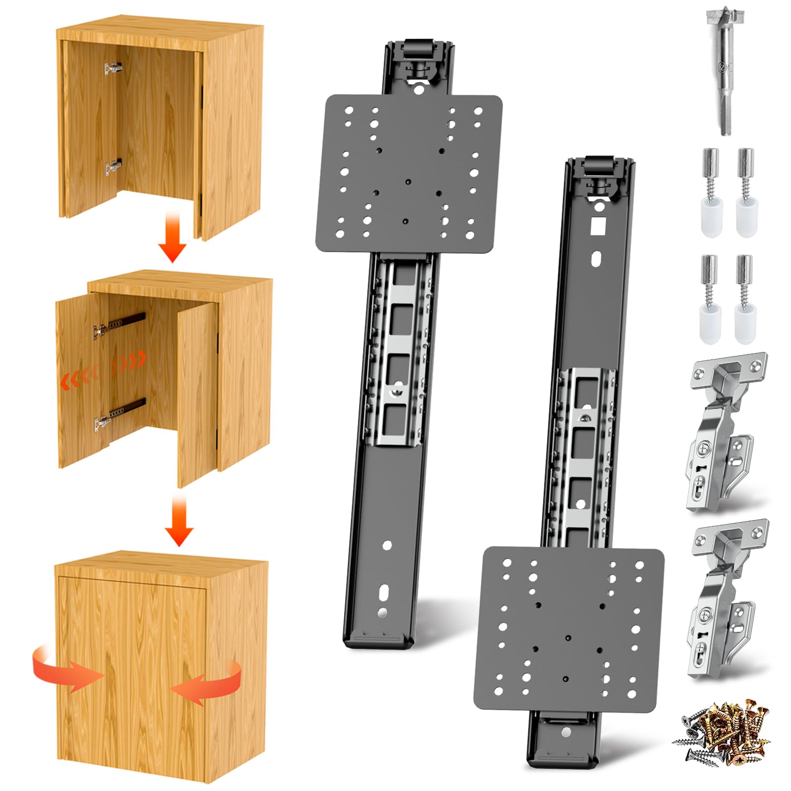 Snapklik.com : Lipshome Pocket Door Slides, Pivot Door Slide Hardware ...