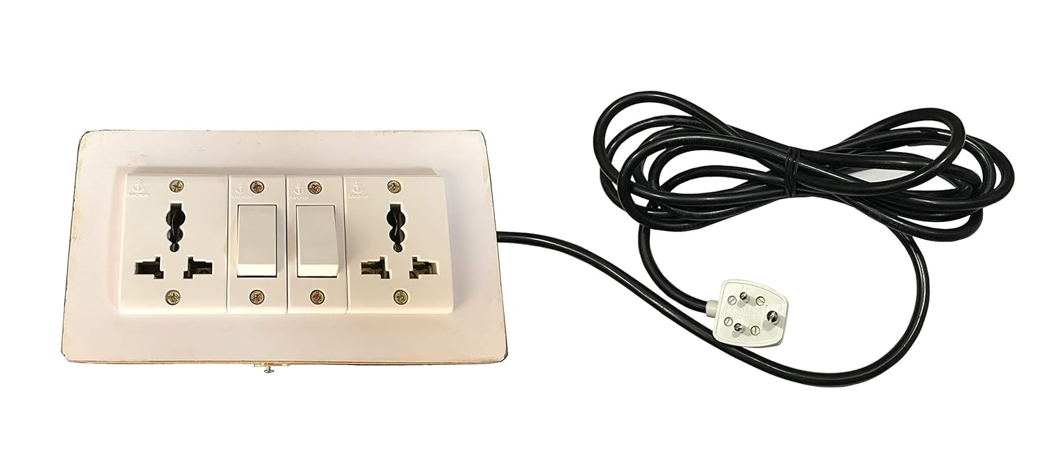 Buy International Extension Wooden Board (2 Socket, 2Switch) 6A (1 ...