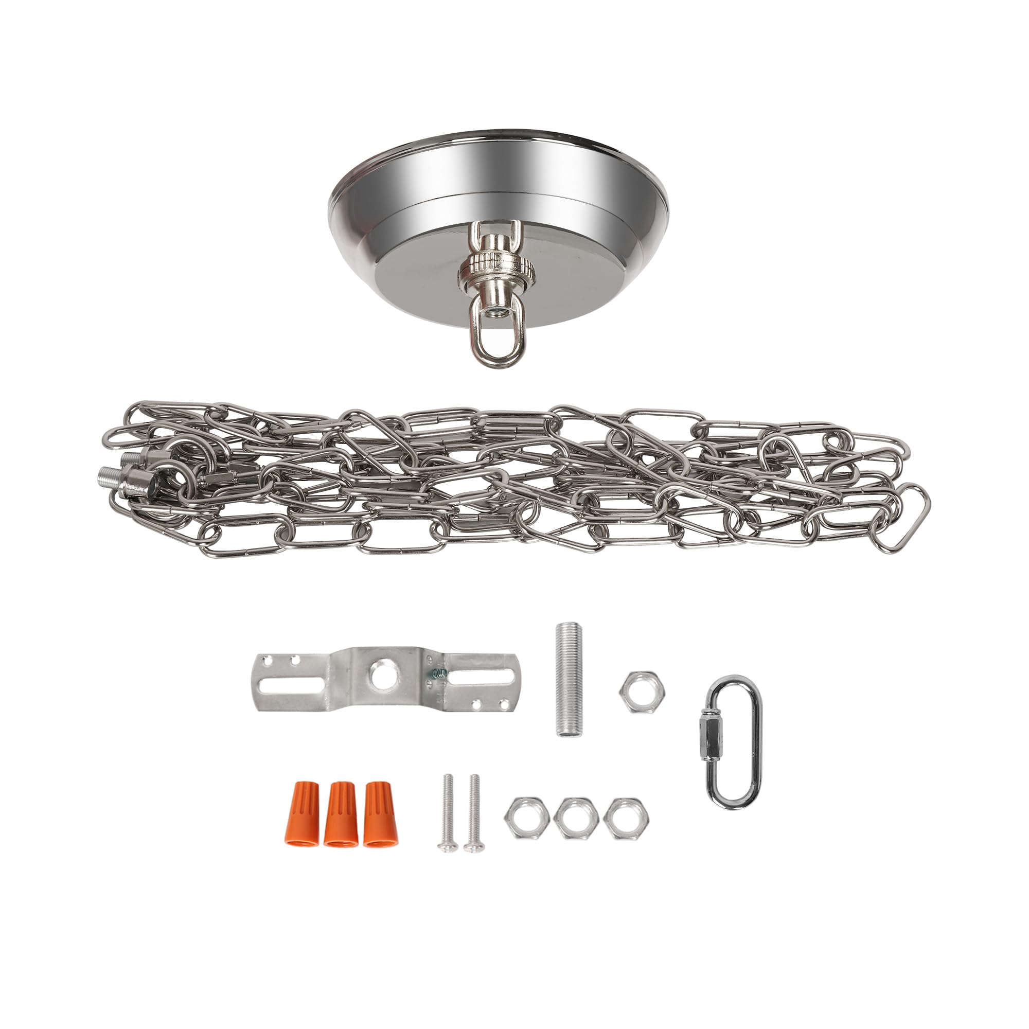 Amazon.com: Eumyviv 10 Feet Heavy Duty Silver Chain with 5" Light ...