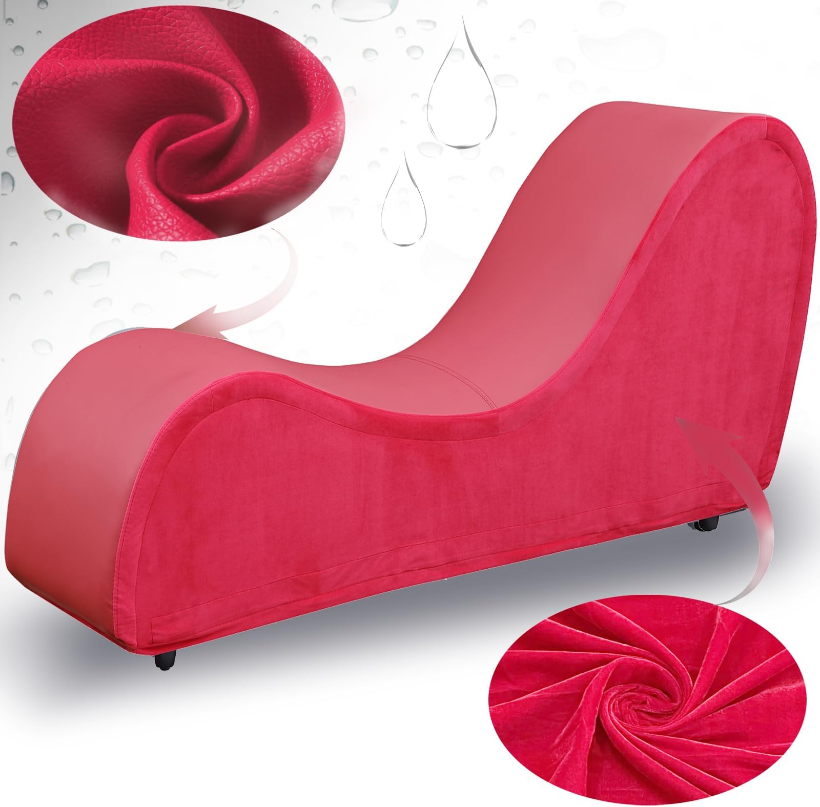 Amazon.com: KORZEY Chaise Lounge Chair Indoor for Adults Yoga Sofa ...