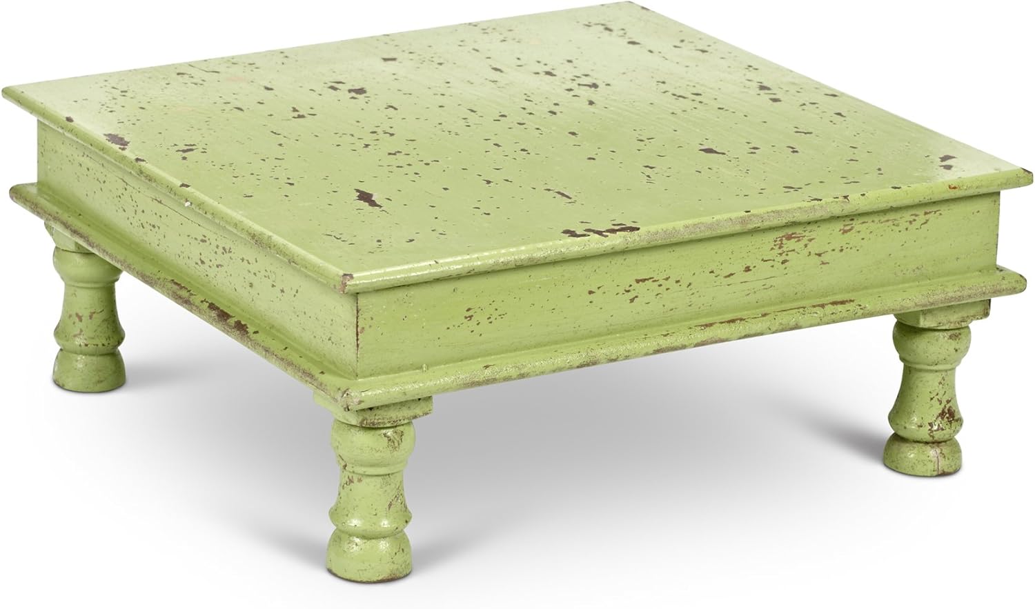 Amazon.com: Abbott Collection Low Square Table/Stool, 15", Green ...