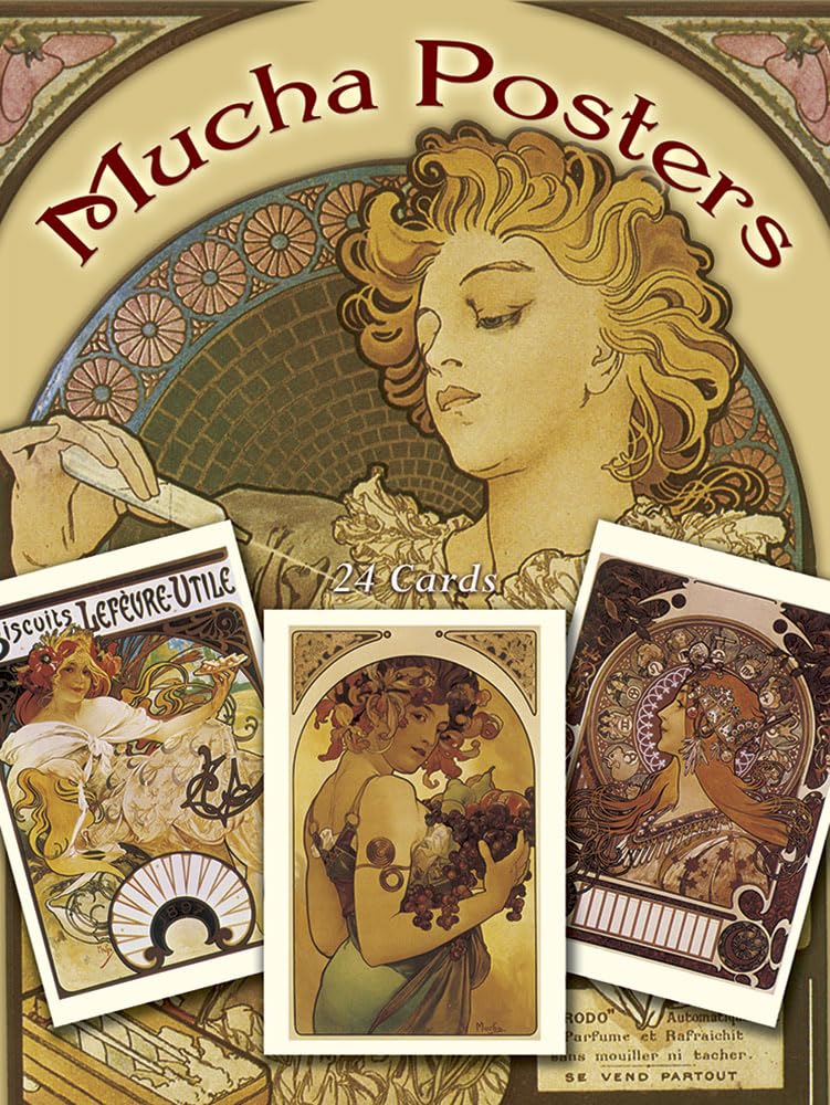 Mucha Poster Cards in Full Color : Mucha, Alphonse: Amazon.fr: Livres