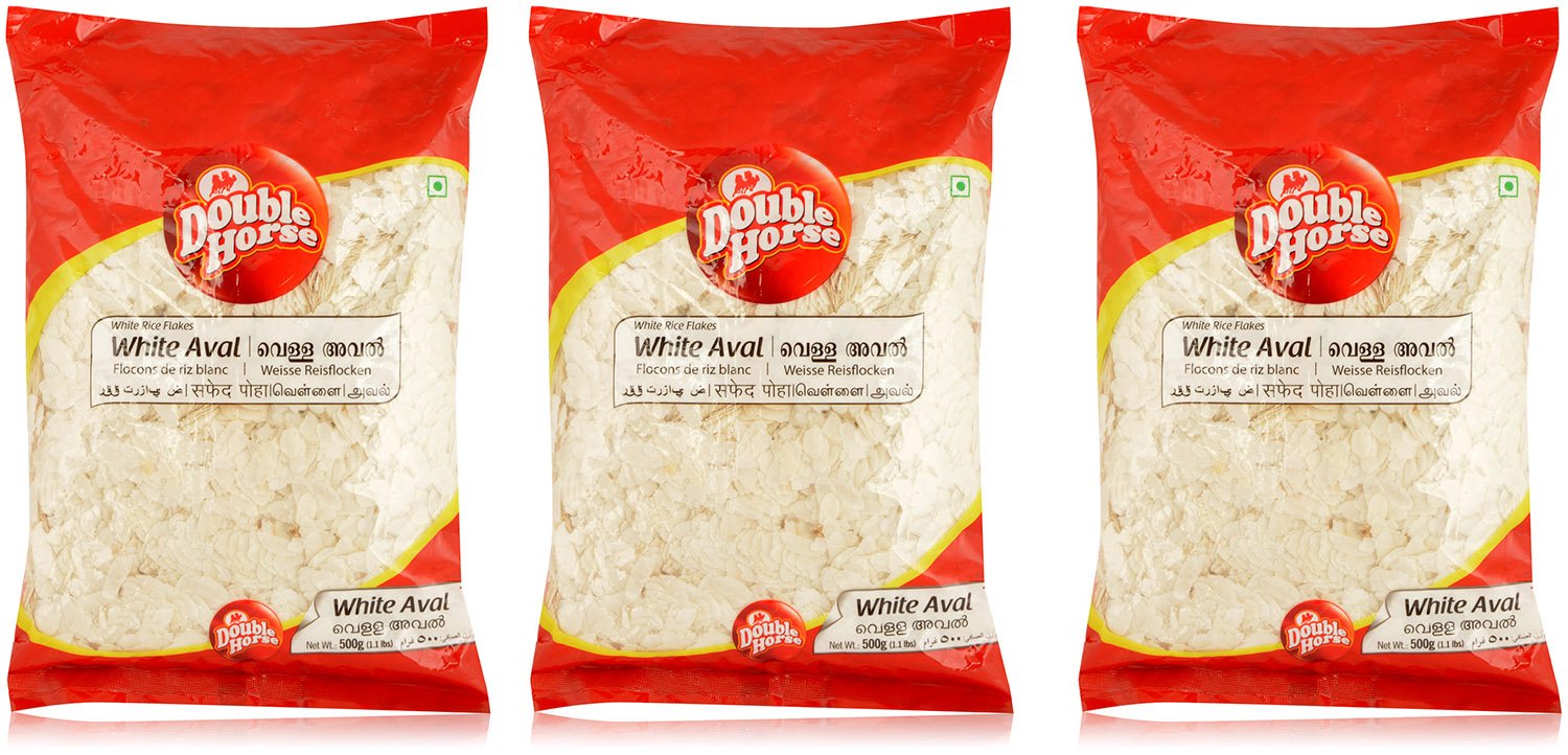 Double Horse White Aval - 500 g (Pack of 3) : Amazon.in: Grocery ...