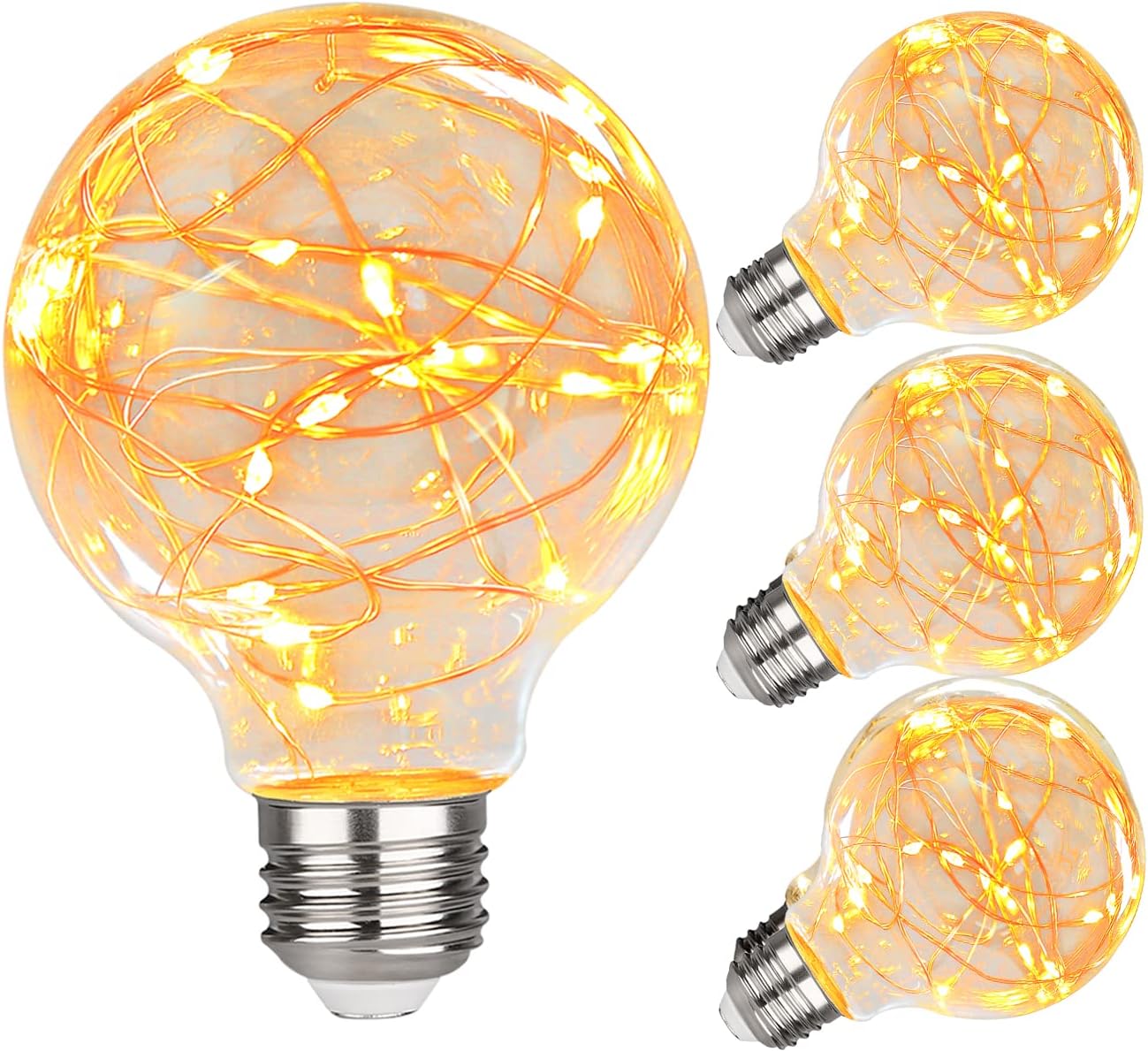 1Pack Starry Edison Style Vintage LED Decorative Firework Light Bulb,3W ...
