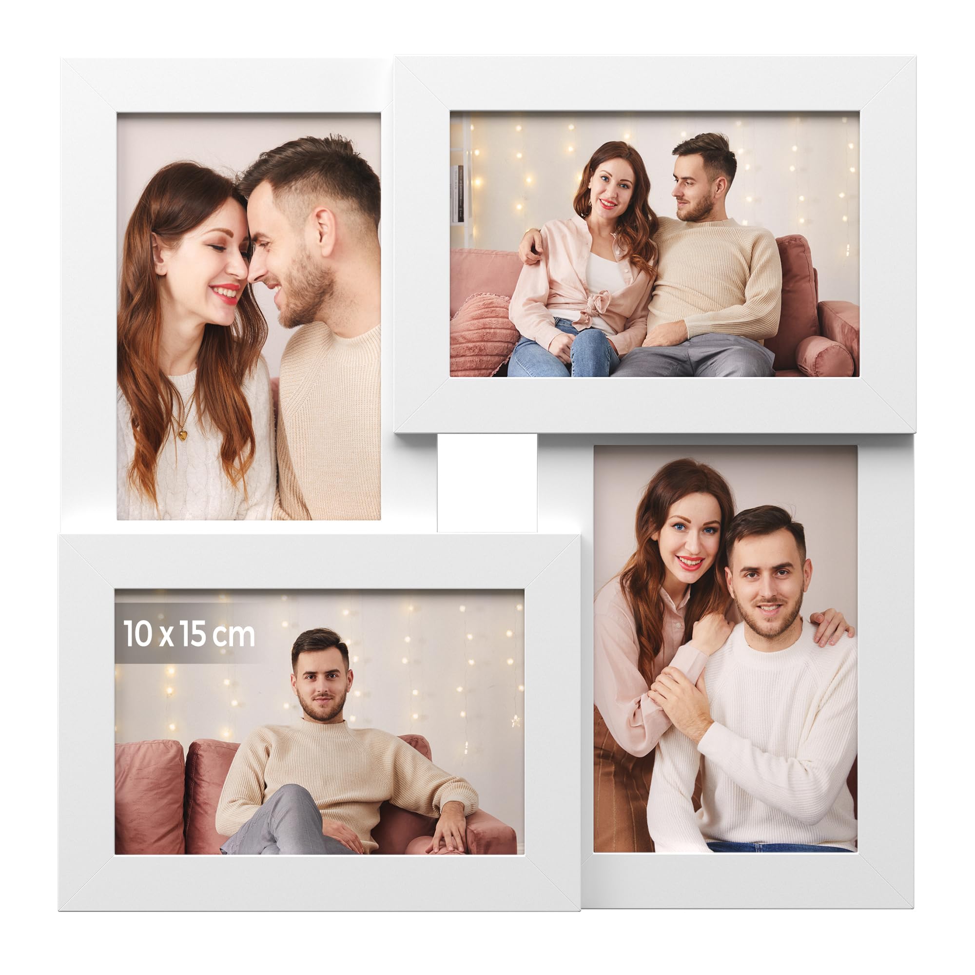 SONGMICS Collage Picture Frames, 4 Frames for 4x6 Photos, Collage Photo ...