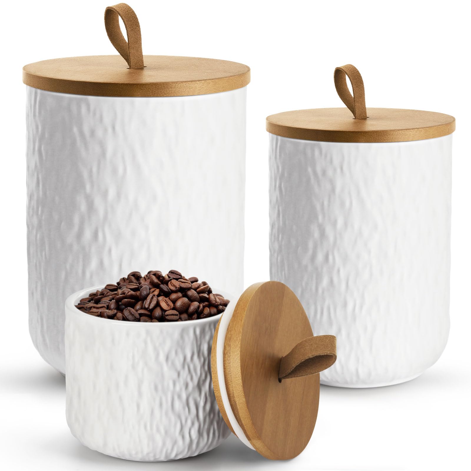 Amazon.com: YUNLINLI Canisters Sets for The Kitchen, Airtight Kitchen ...