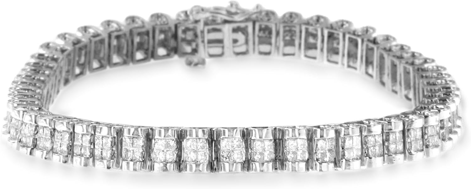 Amazon.com: Original Classics 14K White Gold 3.0 Cttw Princess Cut Quad ...