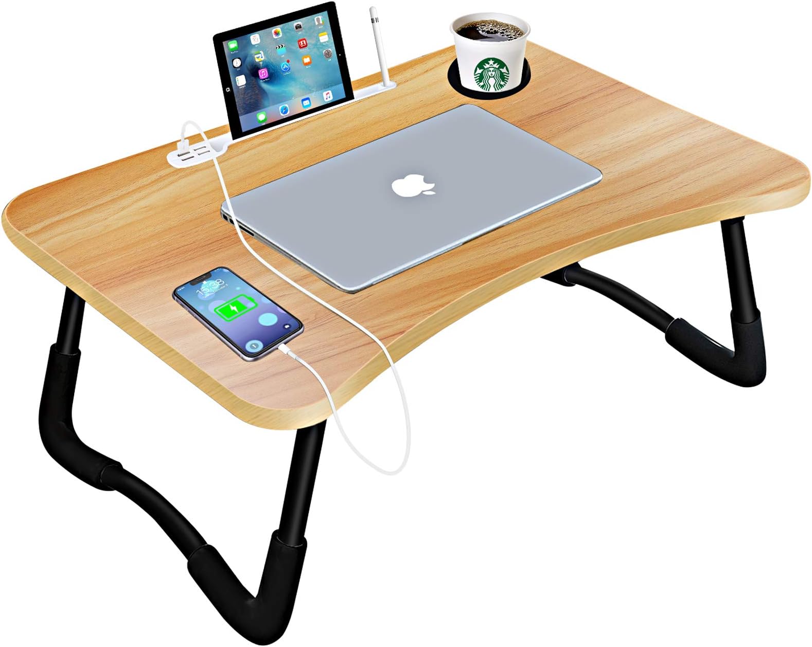 Amazon.com: LEKA NEIL Foldable Laptop Lap Desk, Portable Computer Bed ...