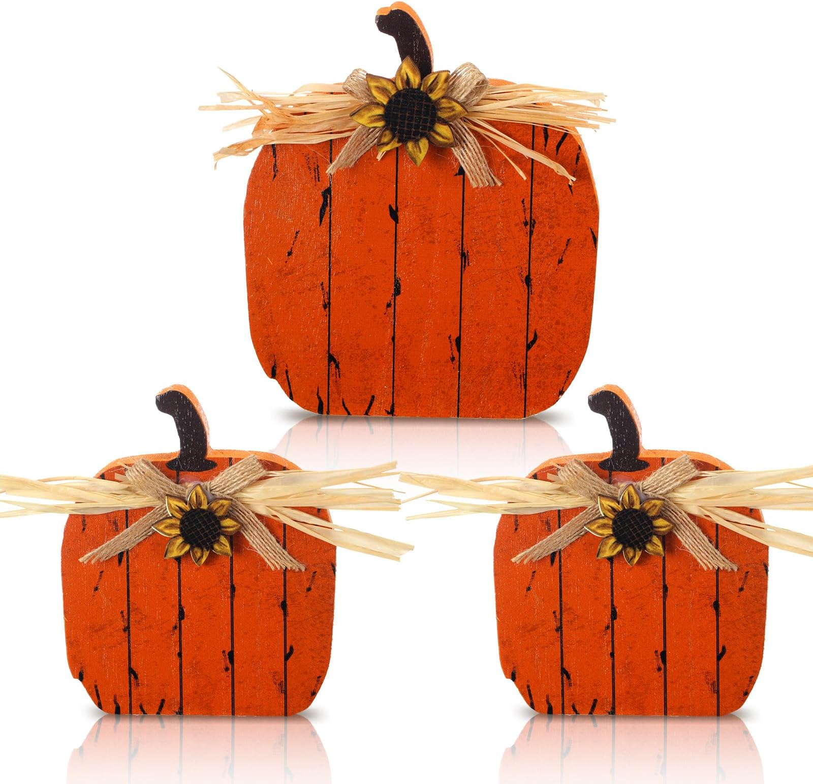 Amazon.com: Ferraycle 5 Pieces Thanksgiving Pumpkin Decor Fall Table ...