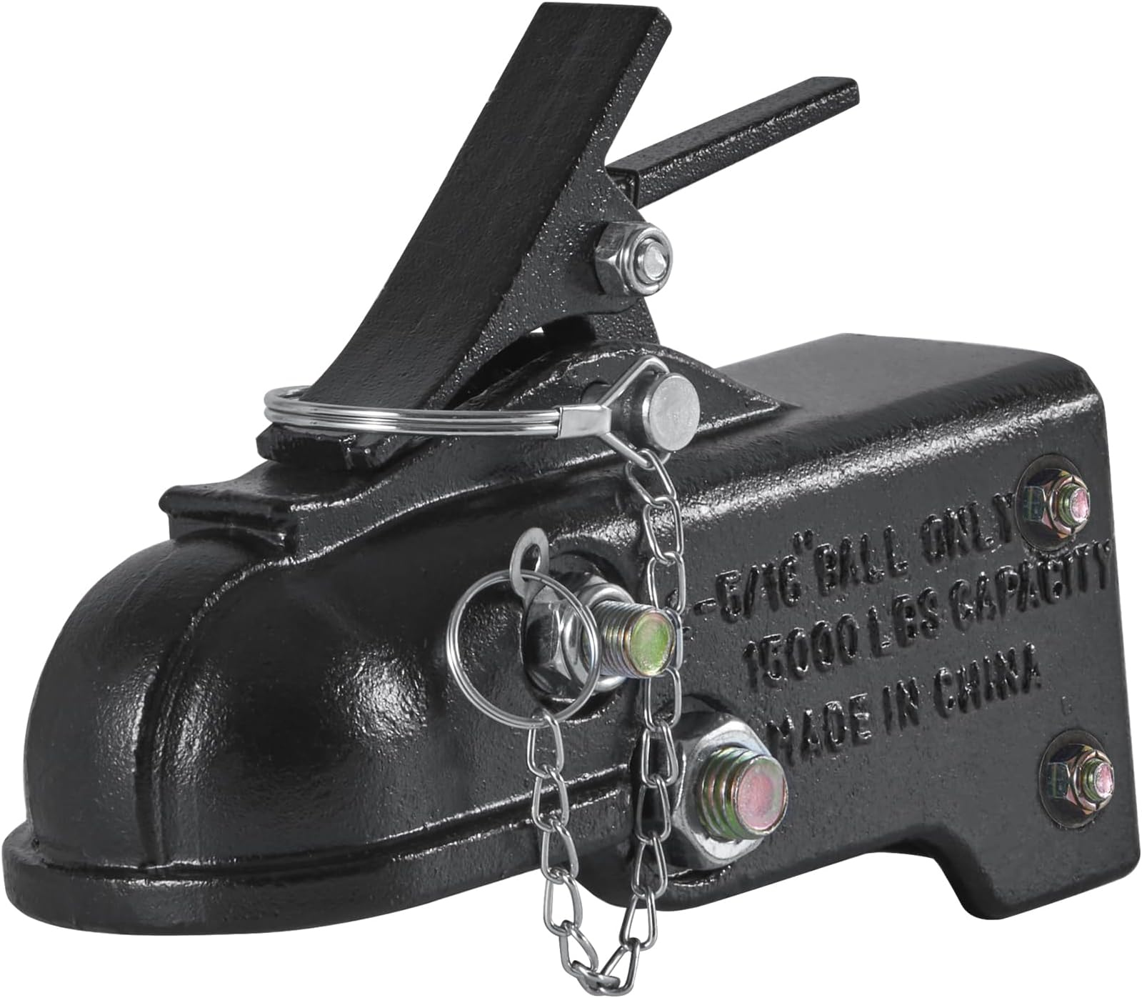 Amazon.com: VEVOR Adjustable Trailer Coupler, 2-5/16" Hitch Ball, 15000 ...