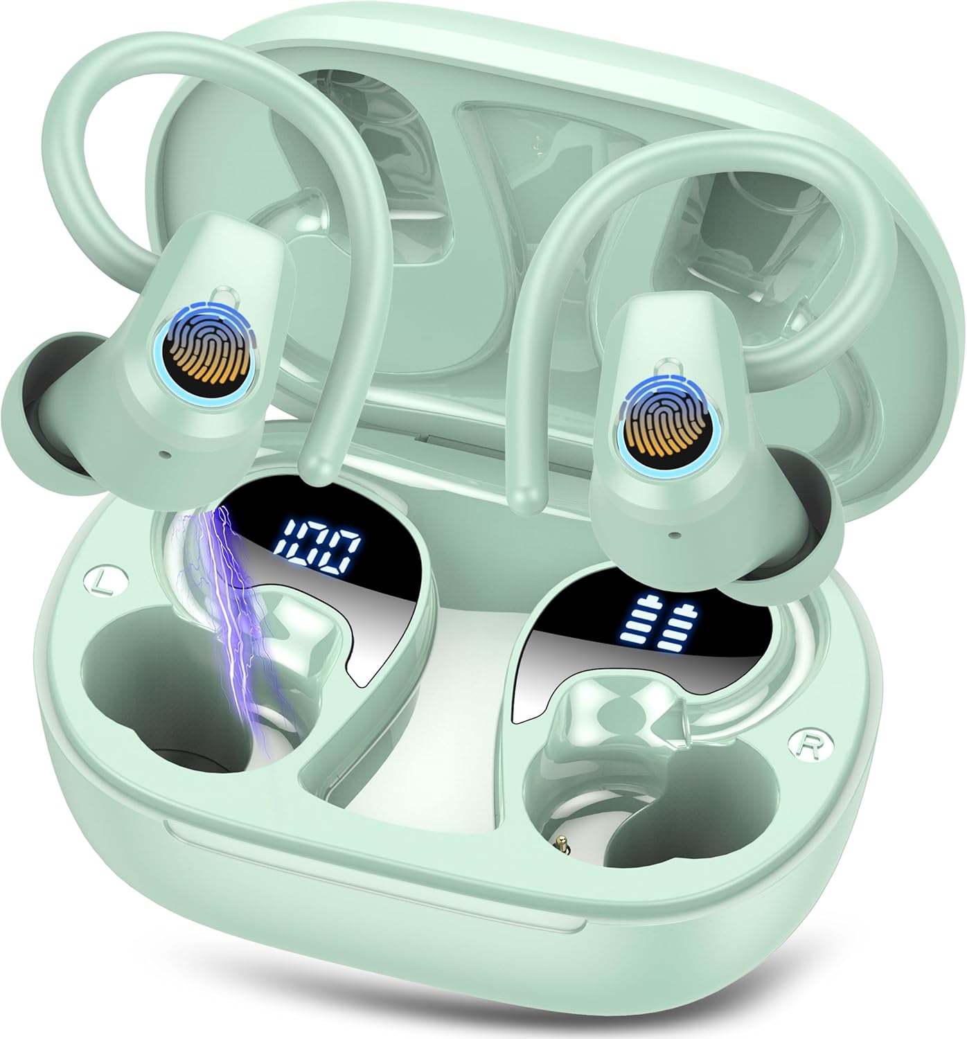 Wireless Earbuds, Bluetooth 5.3 Headphones Sport, In Ear buds Wireless ...