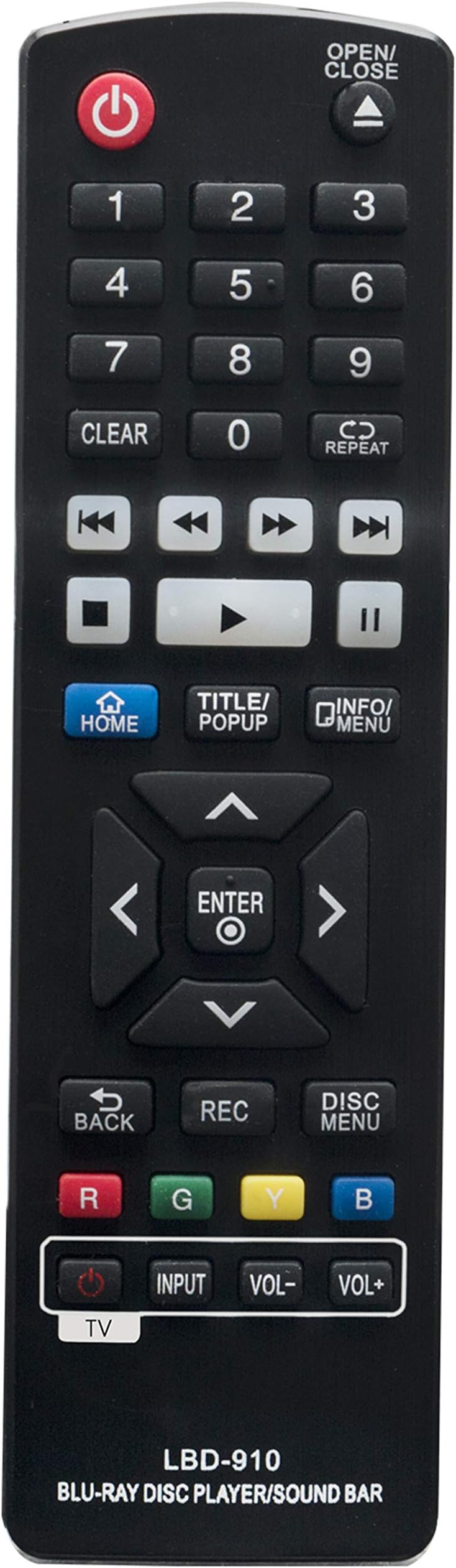 Amazon.com: AKB73896401 Replace Remote Control Work for LG Blu-Ray ...