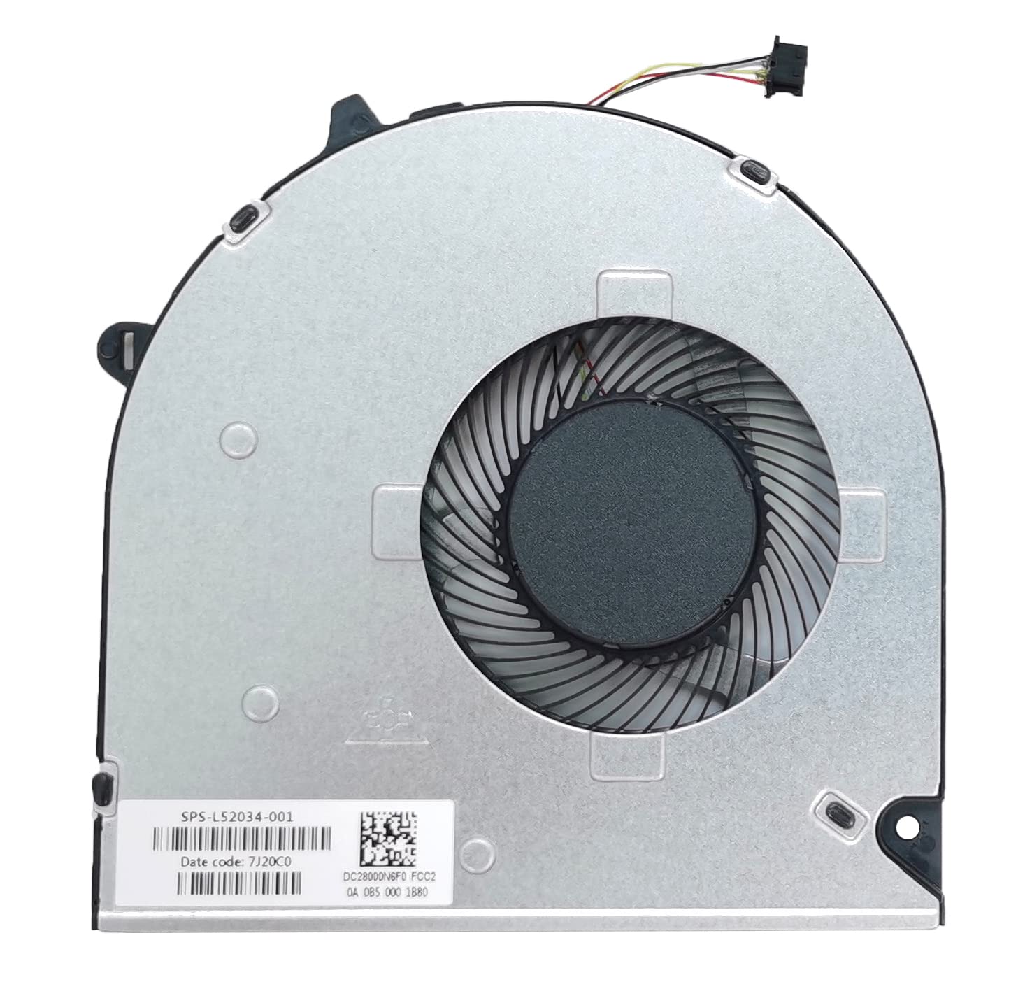 rvqil CPU Fan, Compatible with HP 15-DU, 15-DW, 15-DY, 15S-DU, 15S-DR ...