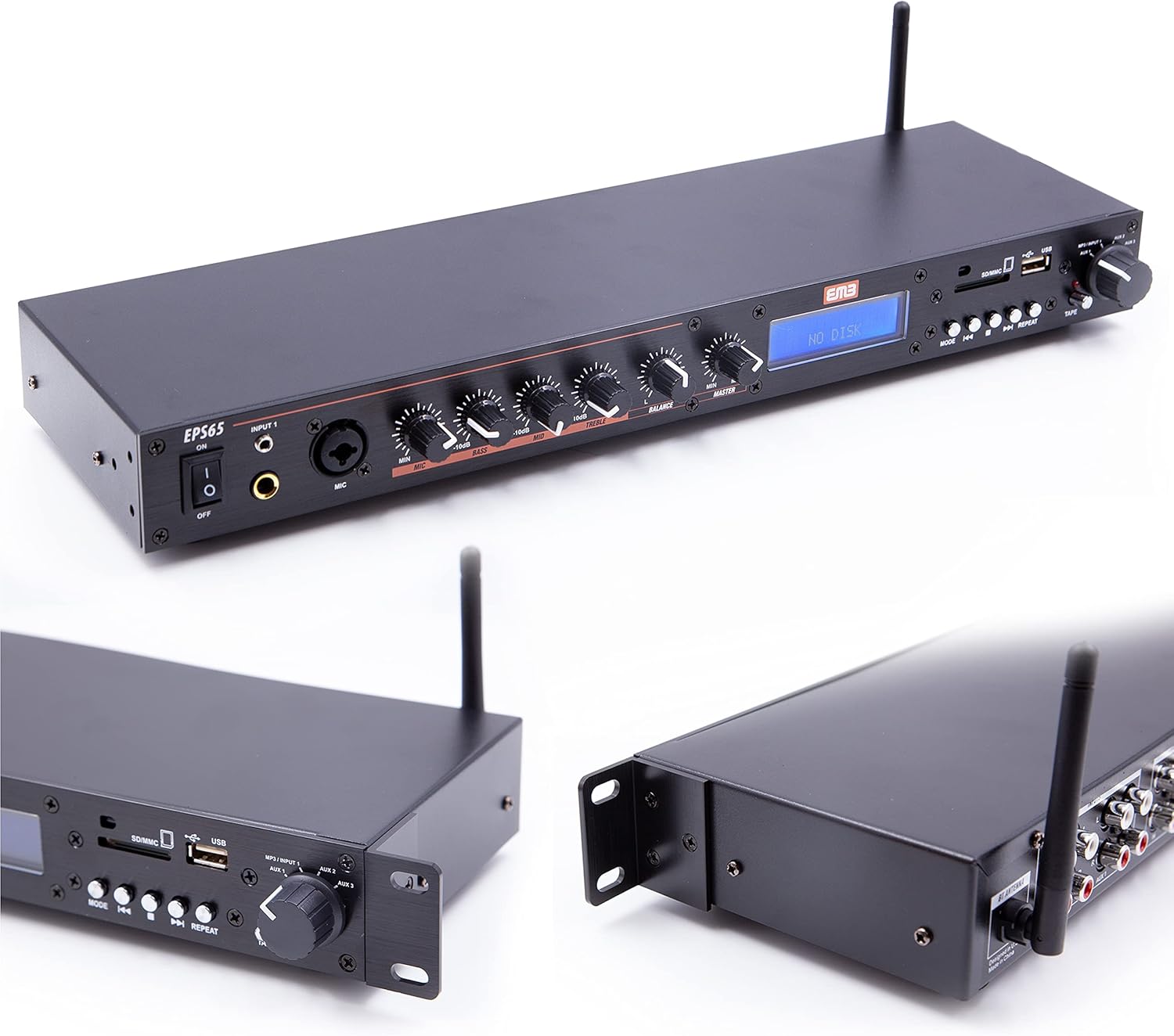 Amazon.com: EMB Rack Mount Studio Pre-Amplifier - Audio Receiver System ...