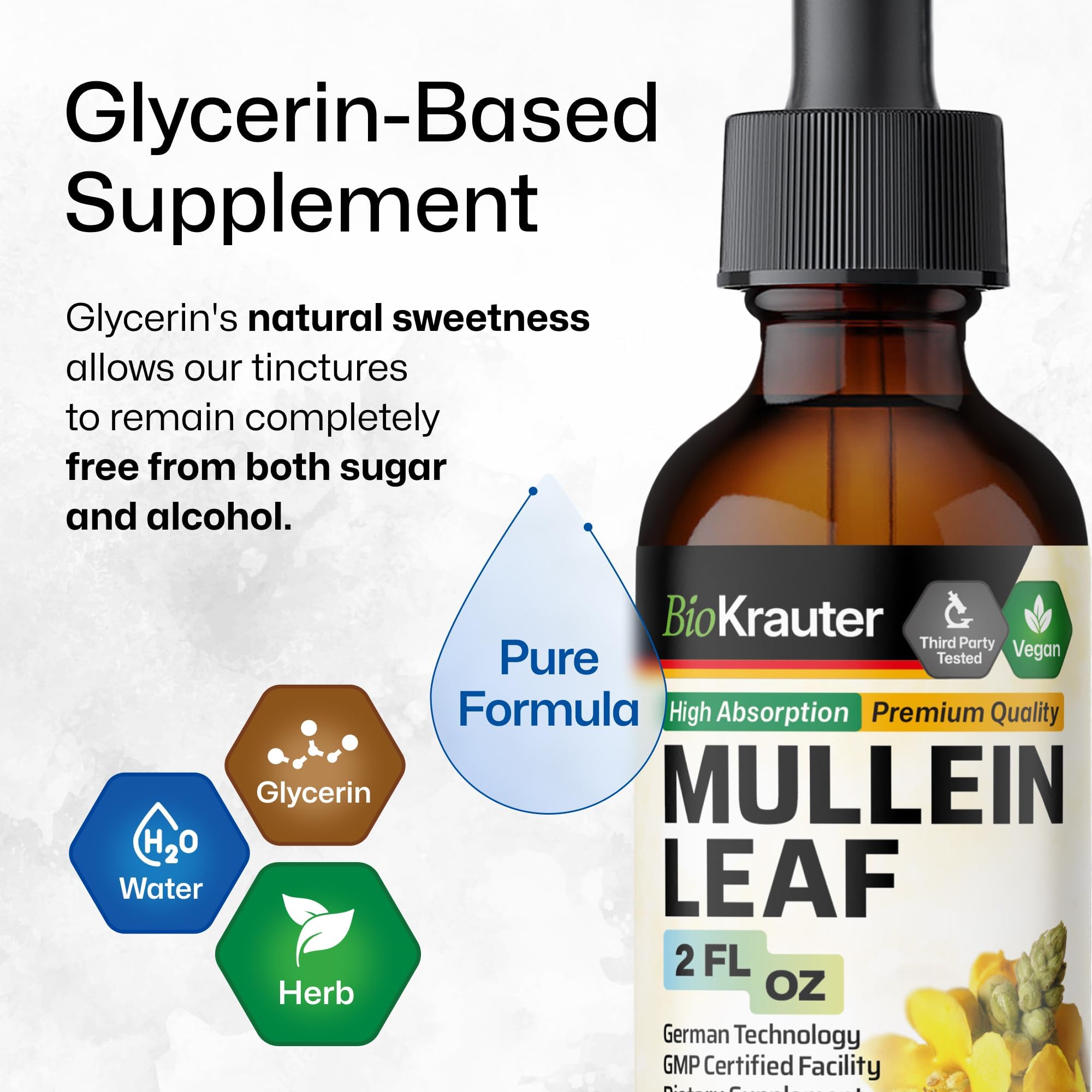 Snapklik.com : Mullein Drops For Lungs - Mullein Leaf Tincture - Lung ...