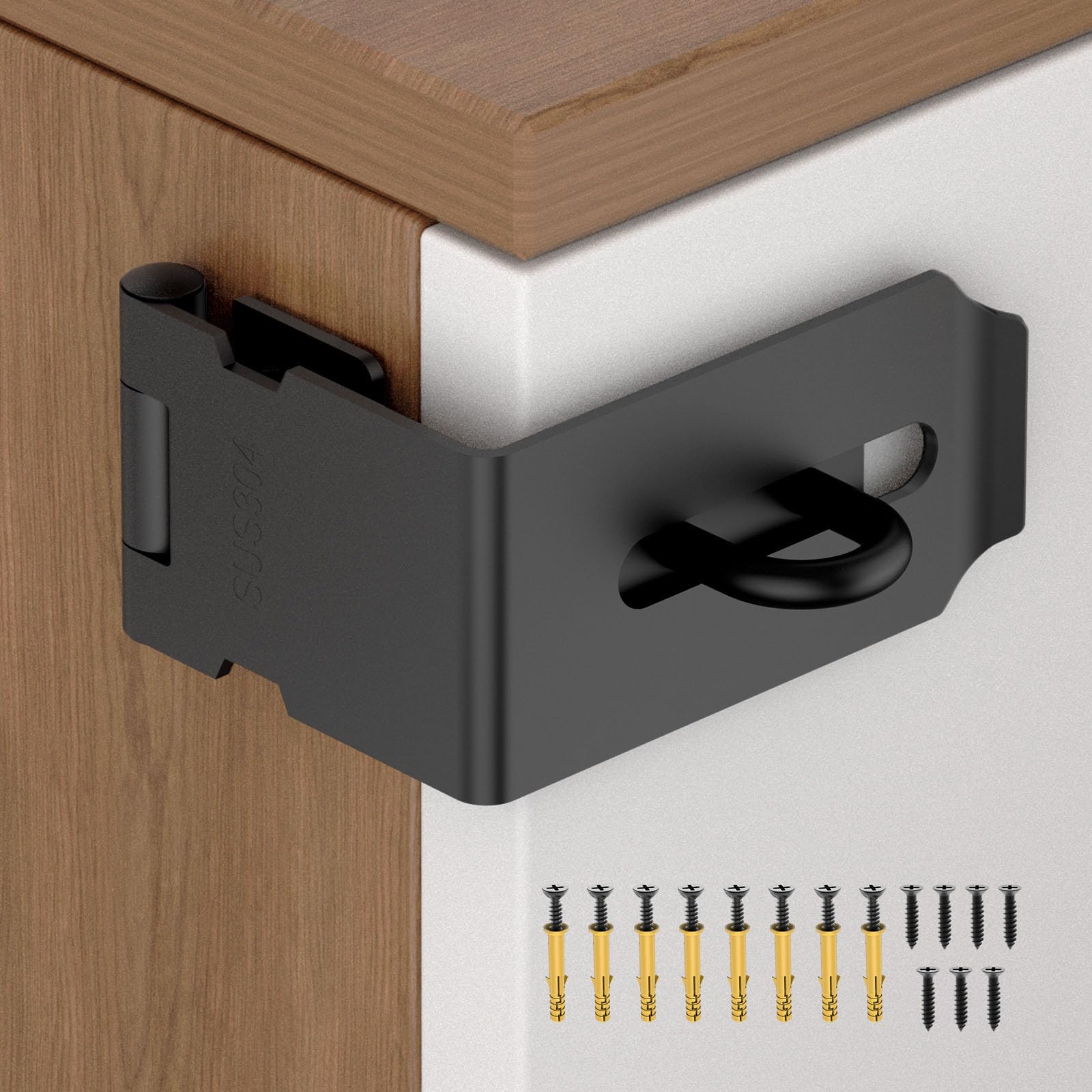 Snapklik.com : YogePote 90 Degree Hasp Latch, Heavy Duty 304 Stainless ...