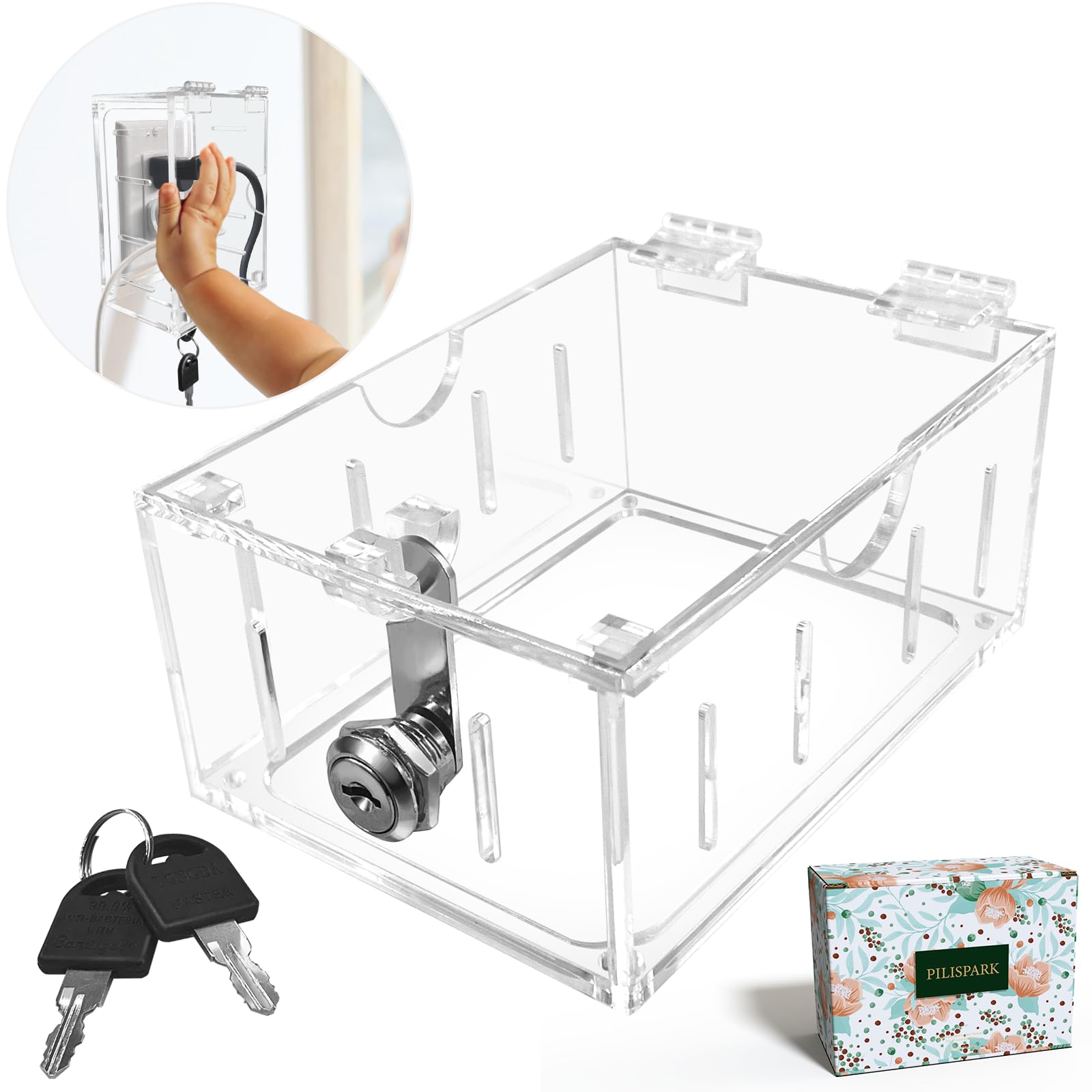 Amazon.com : groword Baby Safety Outlet Cover Box,Outlet Covers,Plug ...