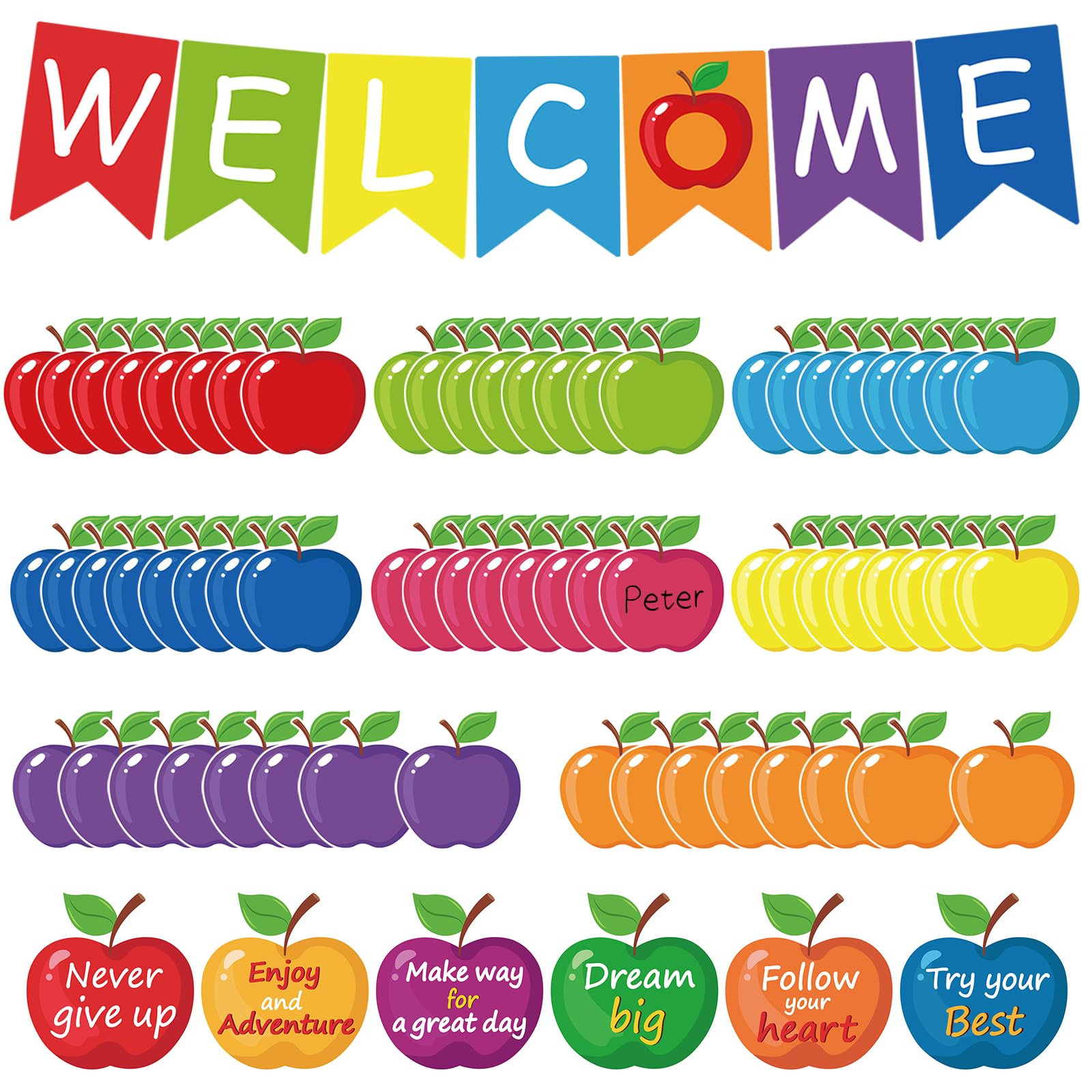 Welcome Back To School Bulletin Boards With Apples Easy Preschool