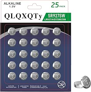 Amazon.com: QLQXQTy 25PACK SR927SW 395/399 LR927 AG7 1.55V Silver Oxide ...