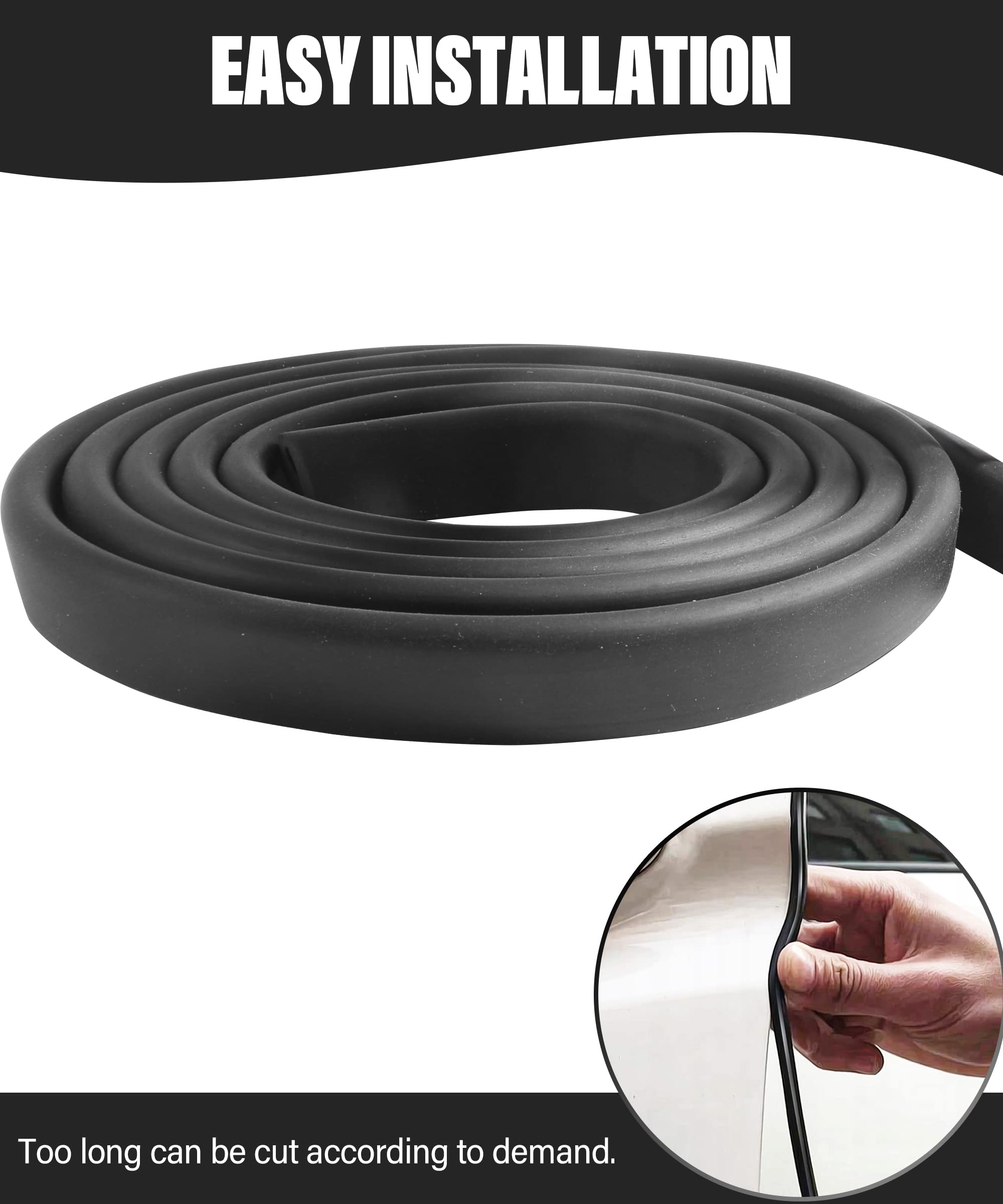 Snapklik.com : YAKEFLY 5FT/10FT Rubber U Channel Edge Trim Car Door ...