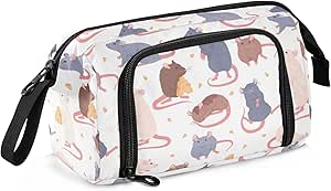Amazon.com: IHCVHQX Cute Rat Cheese Pencil Case Large Capacity Pencil ...