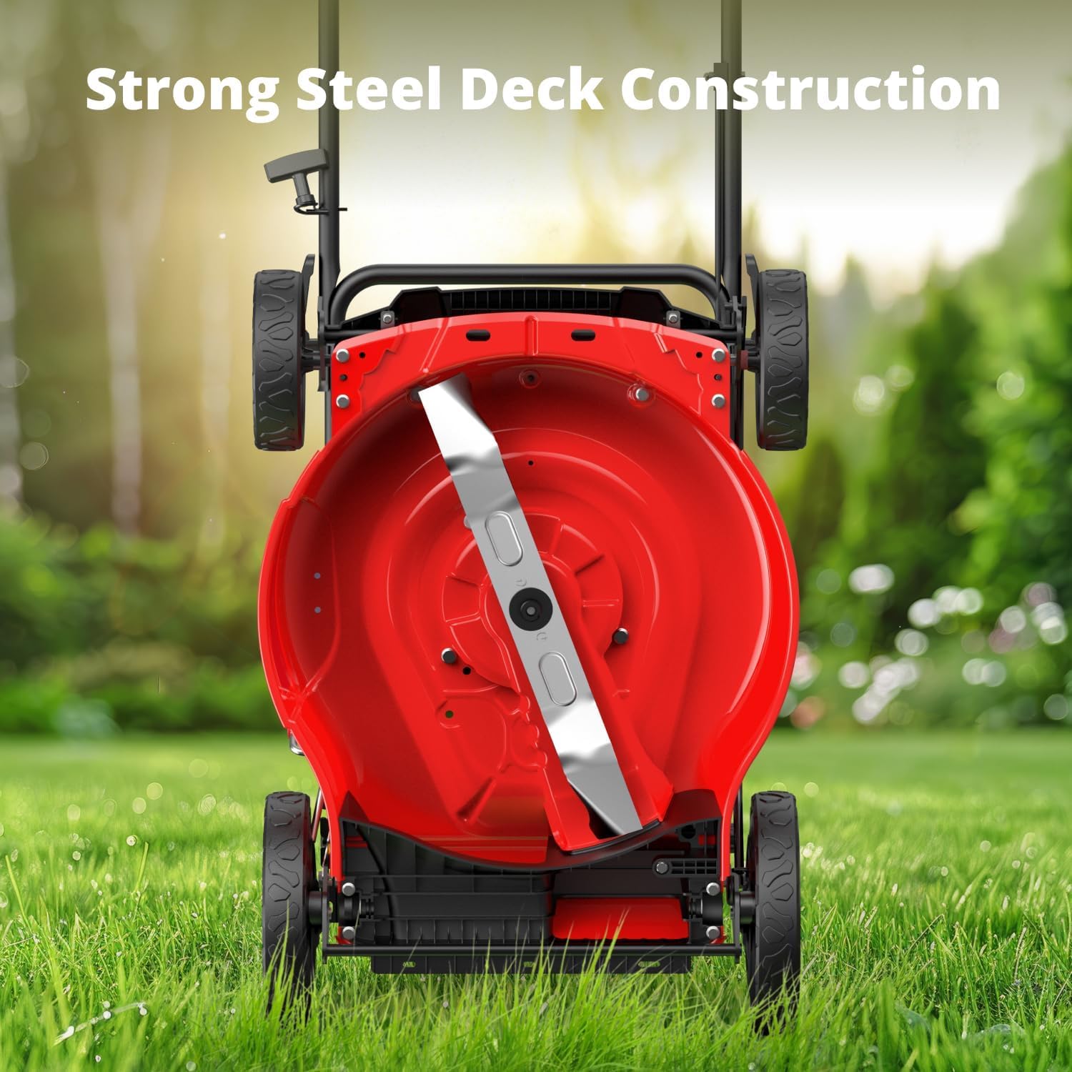Adjustable Cutting Height Mower PowerSmart 21" Push Lawn Mower - 125cc ...