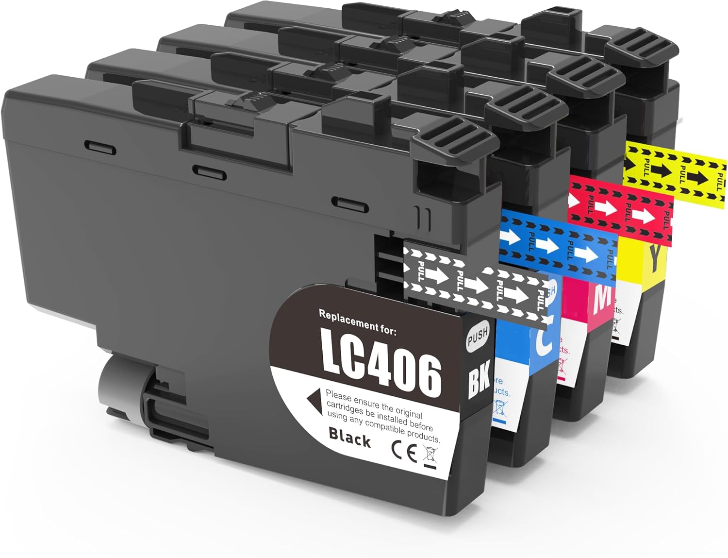 TacTink LC406 Ink Cartridges Replacement for Brother LC406 LC406XL Work ...